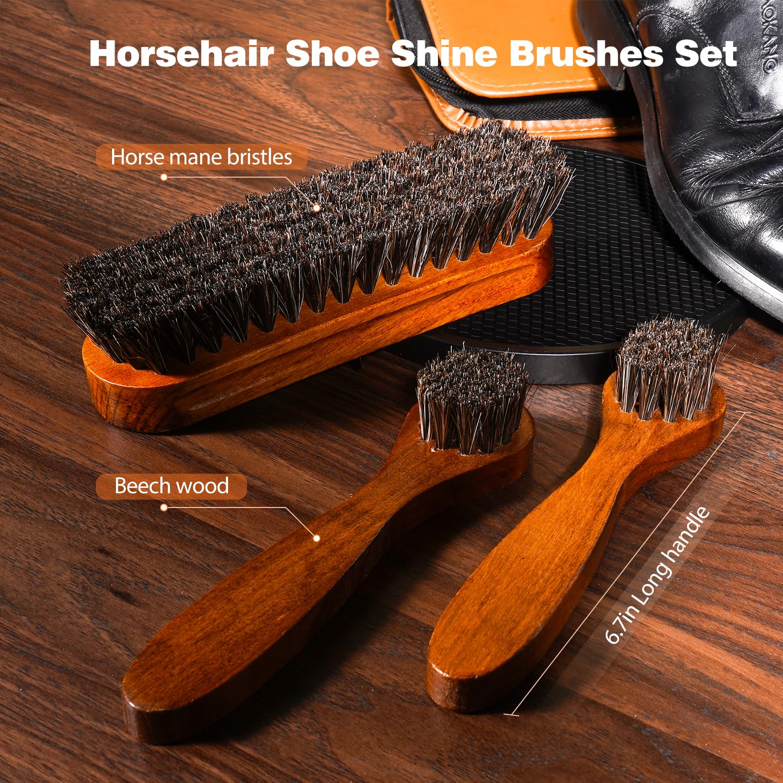 Snapklik.com : Topus 8pcs Shoe Polish Kit Including 3 Pieces Horse Hair ...
