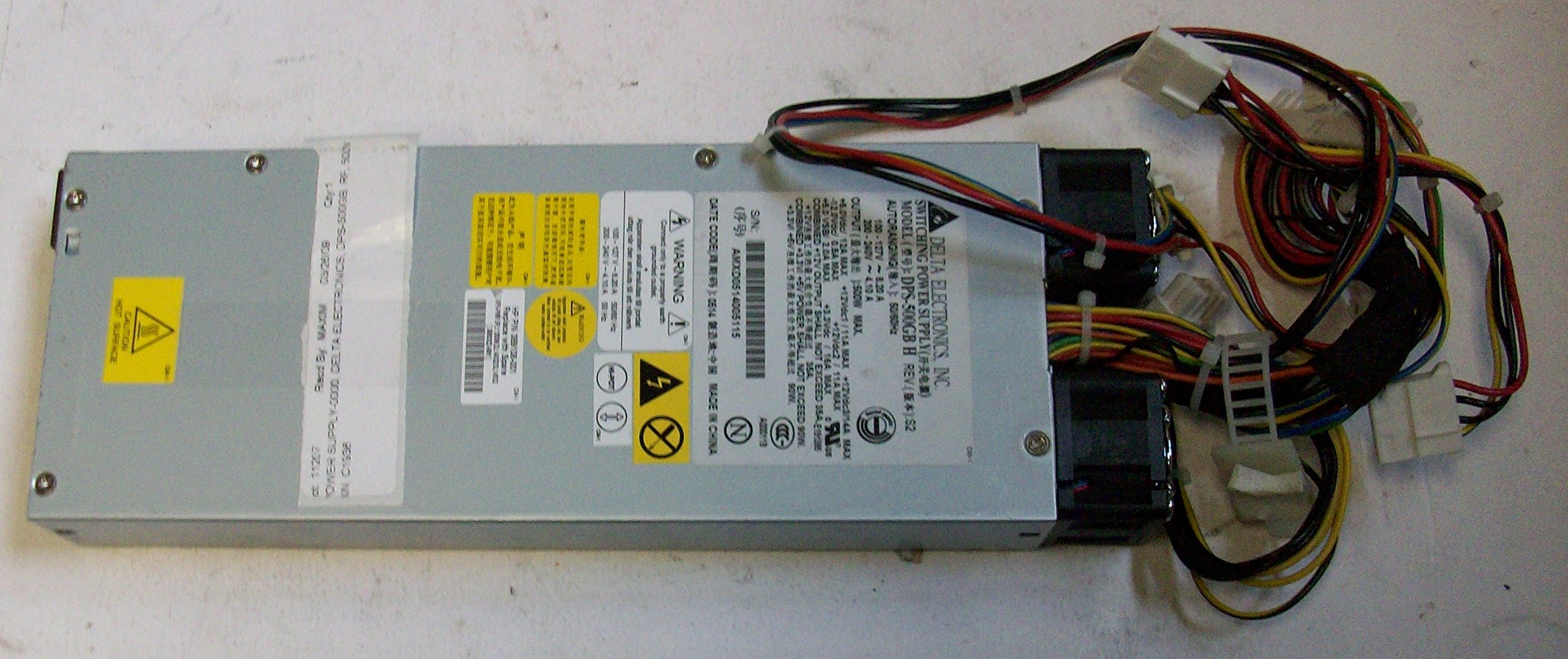 Amazon.com: DELTA DPS-500GB 1U 500 Watt Power Supply : Electronics