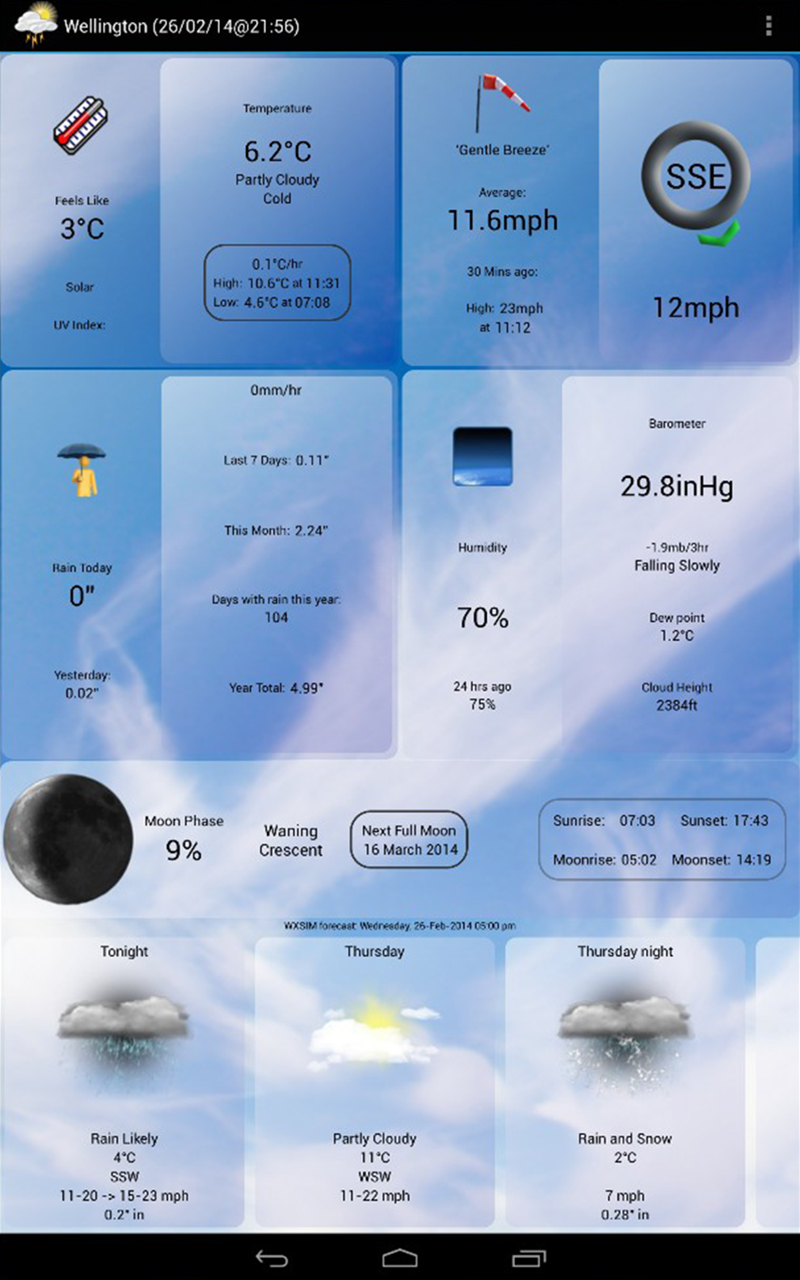 WeatherView Free - App on the Amazon Appstore