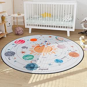 Amazon.com: Solar System Planet Theme Carpets for Kids Bedrooms, 5ft ...