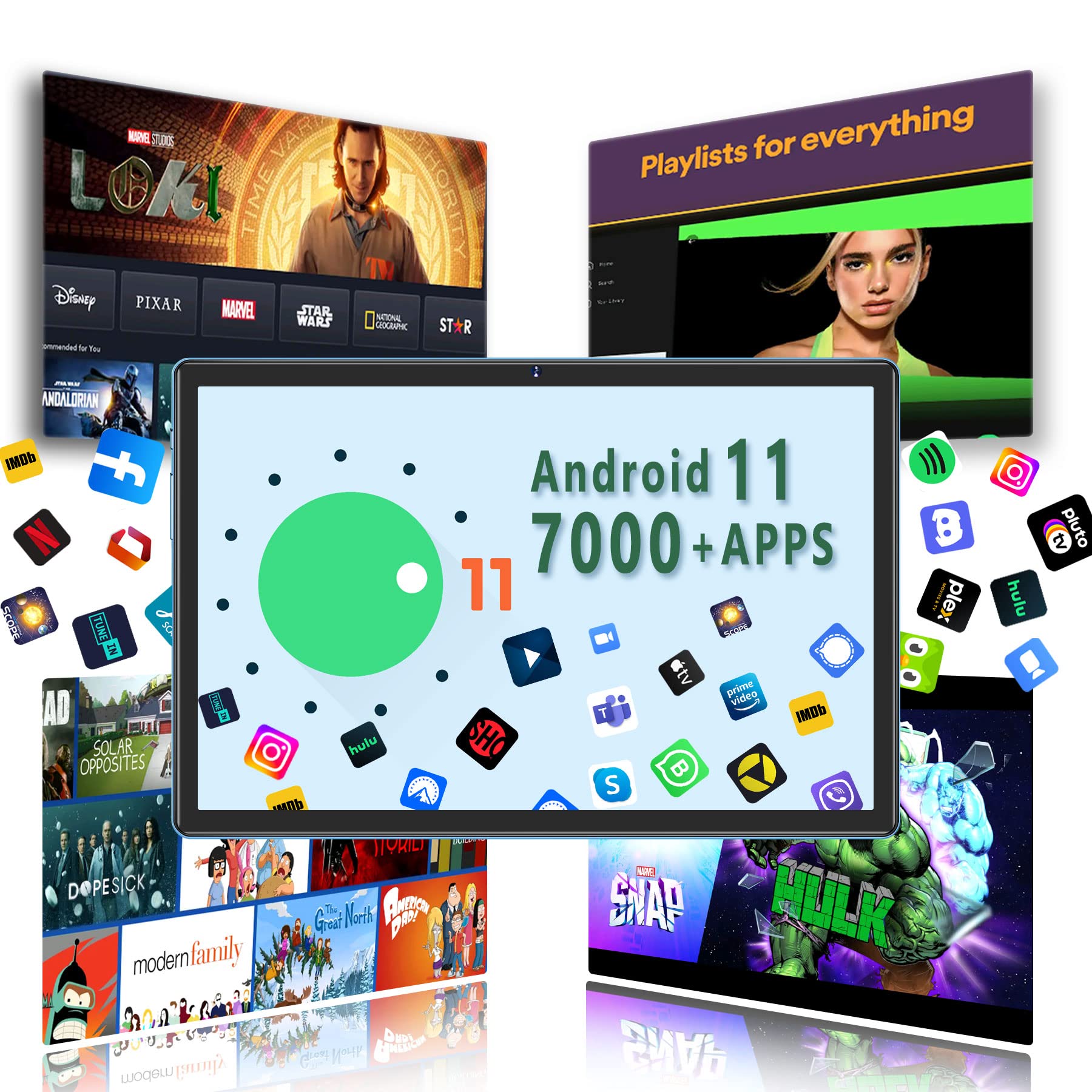 Snapklik.com : YESTEL Android 11 Tablet 10.1 Inch 2 In1 Tablets