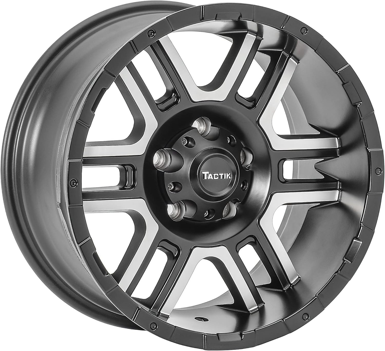 Amazon TACTIK 17 Inch Wheel Matte Black With Machined Face 5x5 amazon-tactik-17-inch-wheel-matte-black-with-machined-face-5x5