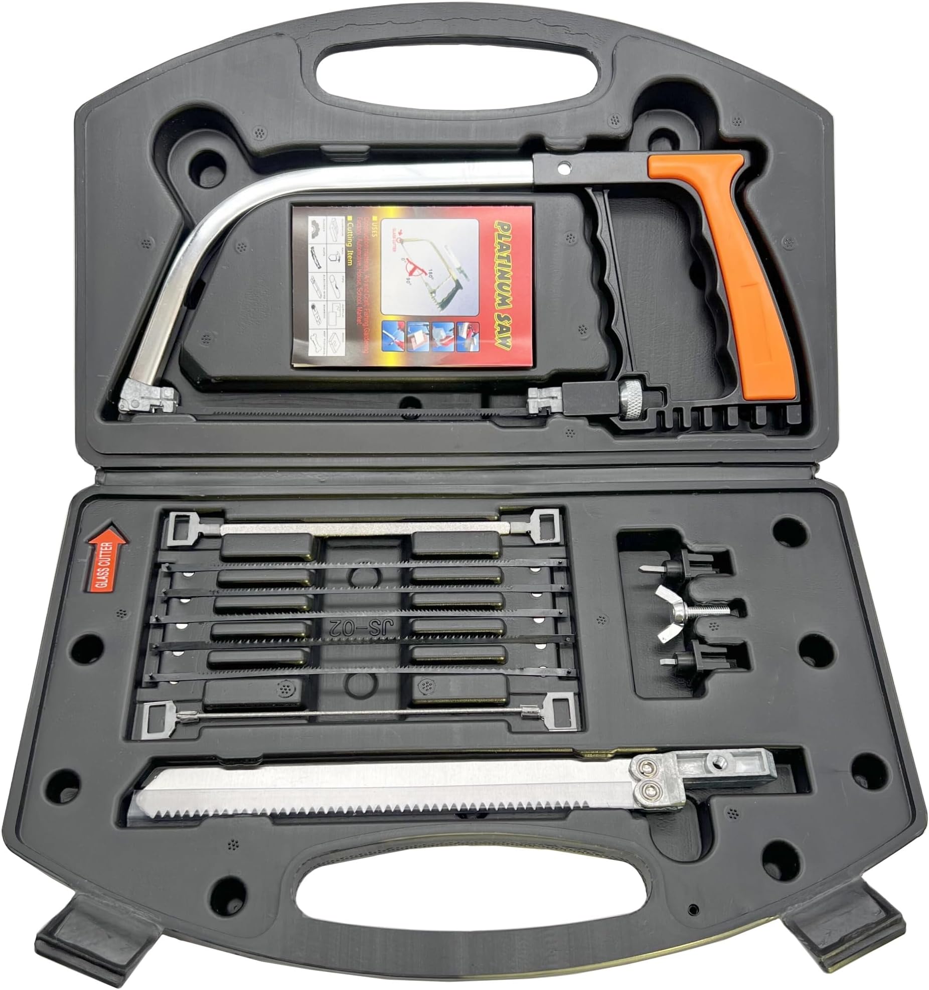 NestNook 13 in 1 Multifunction Hacksaw Set, Extra Steel Saw Blades ...