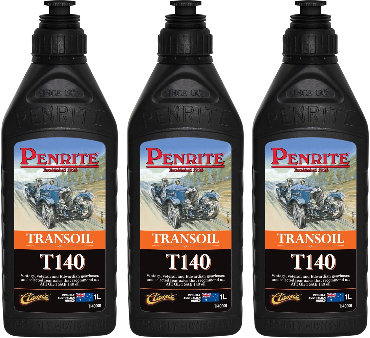 Penrite Classic Oil Transoil T140 API GL-1 rated SAE 140, 3 Litres ...