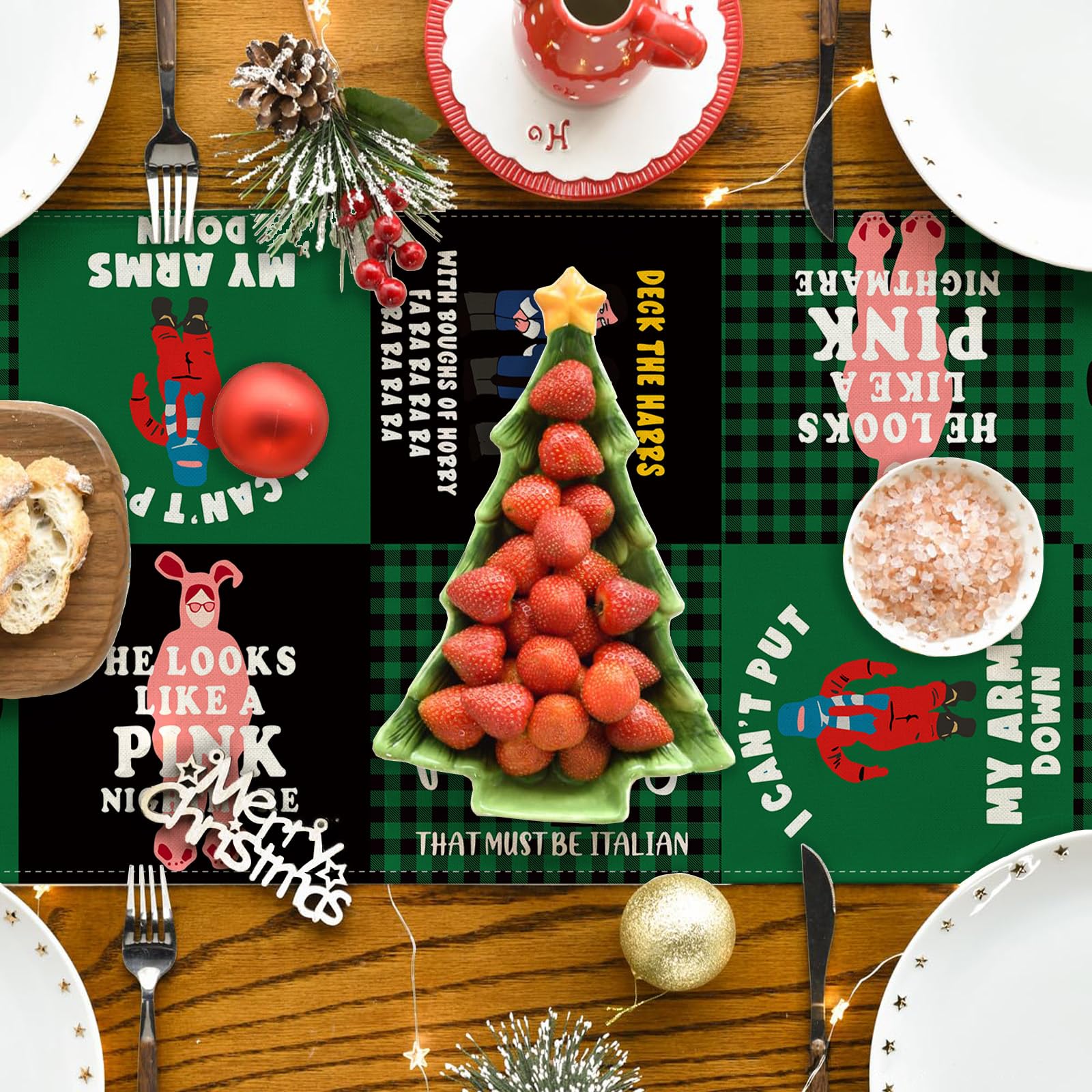 Funny Christmas Table Decorations Christmas Table With A Twist