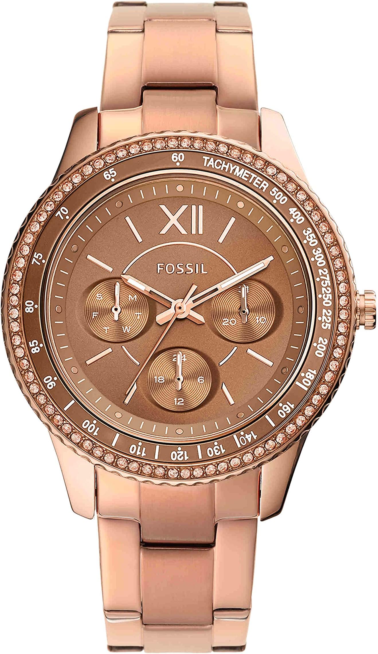 Fossil Analog Silver Dial Women's Watch - ES3284 Stainless Steel, Gold ...