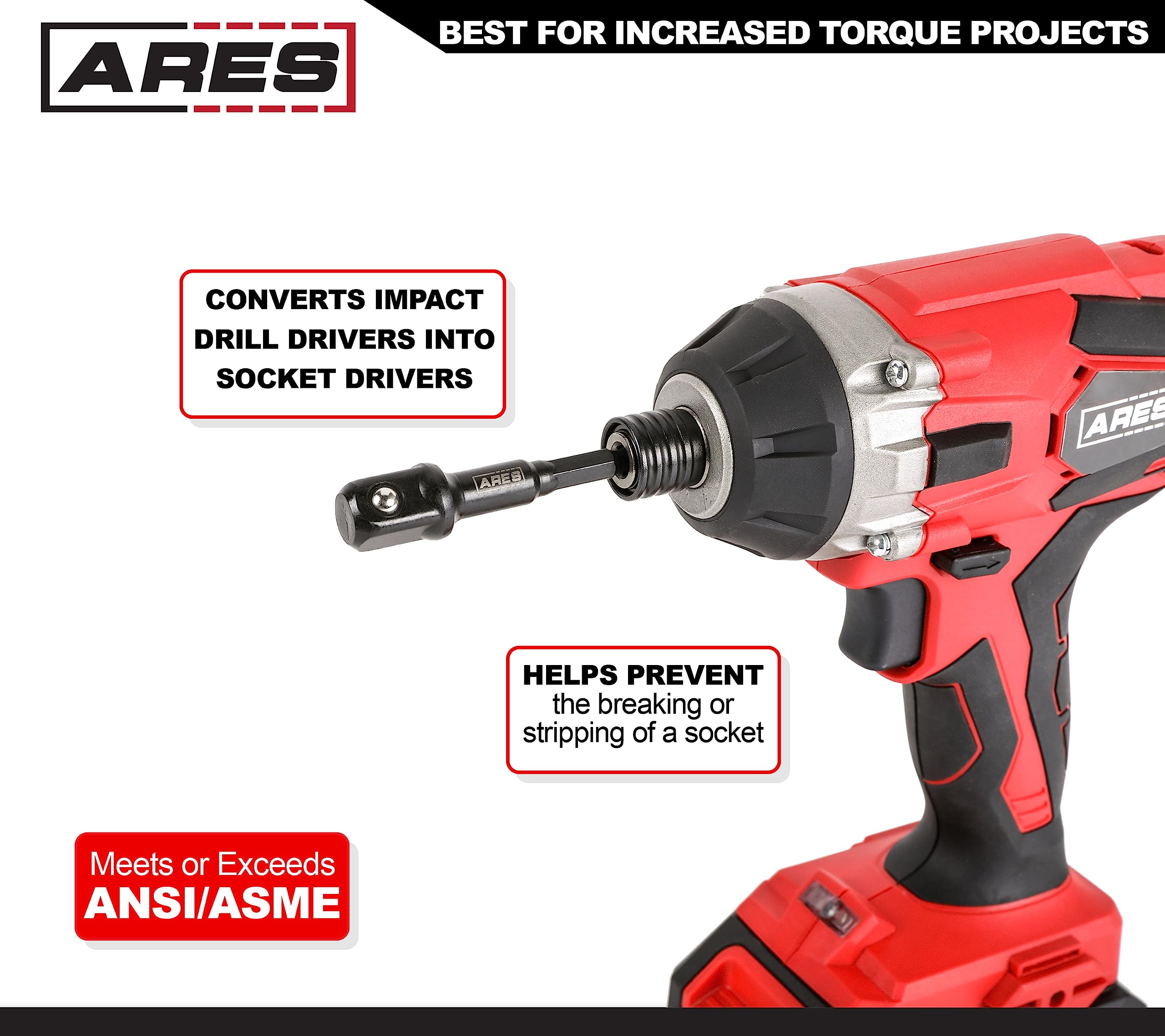 Snapklik.com : ARES 70390-10-Piece 1/2-Inch Drive 3-Inch Impact Grade ...