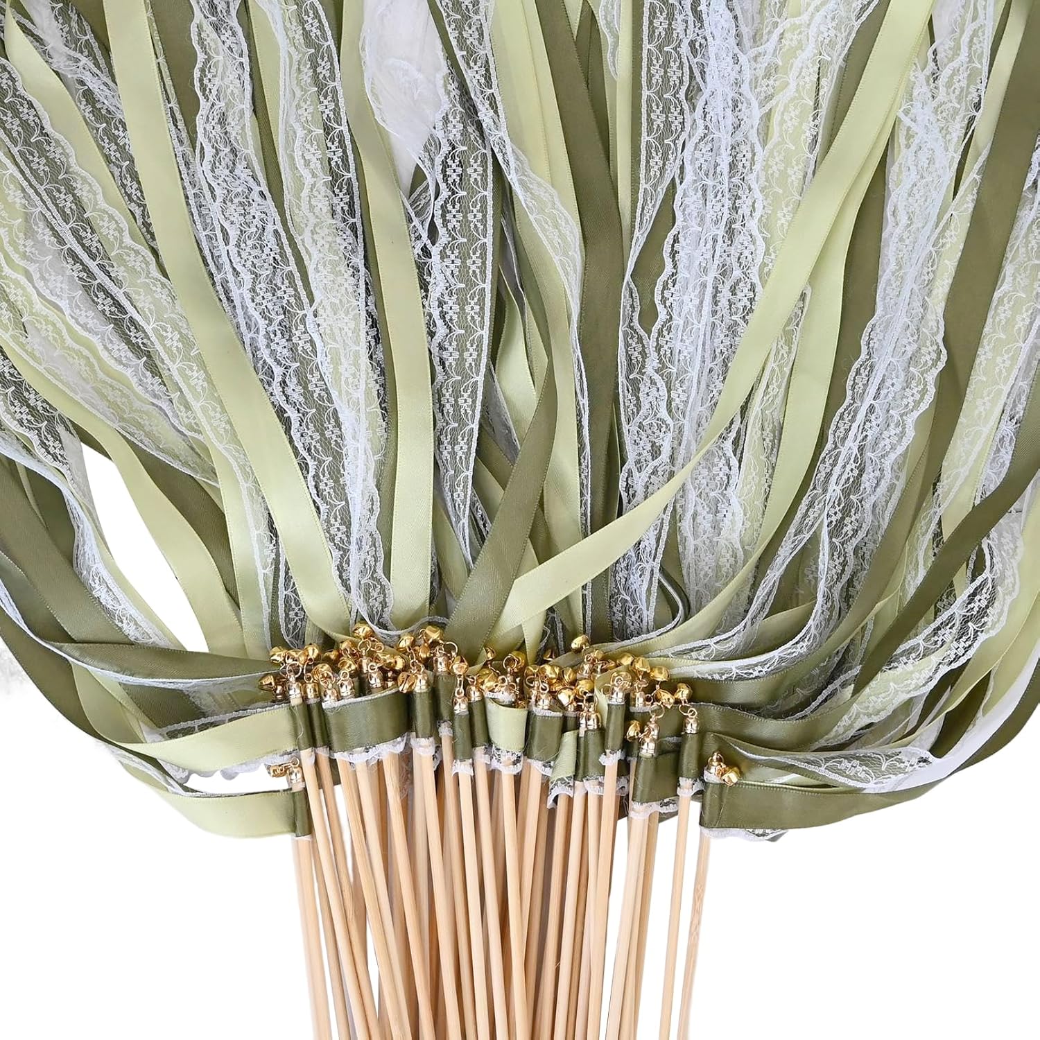 Amazon.com: 50Pcs Ribbon Sticks Wands Streamers with Bells Silk Fairy ...