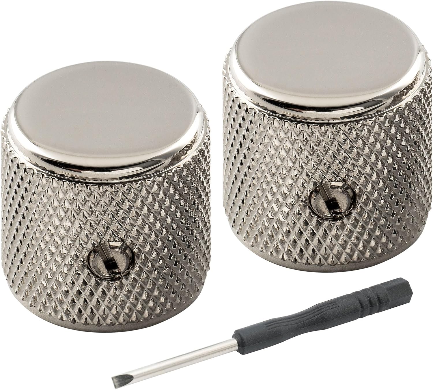 Amazon.com: Musiclily Pro 1/4" Aluminum Flat Top Barrel Knobs Universal ...