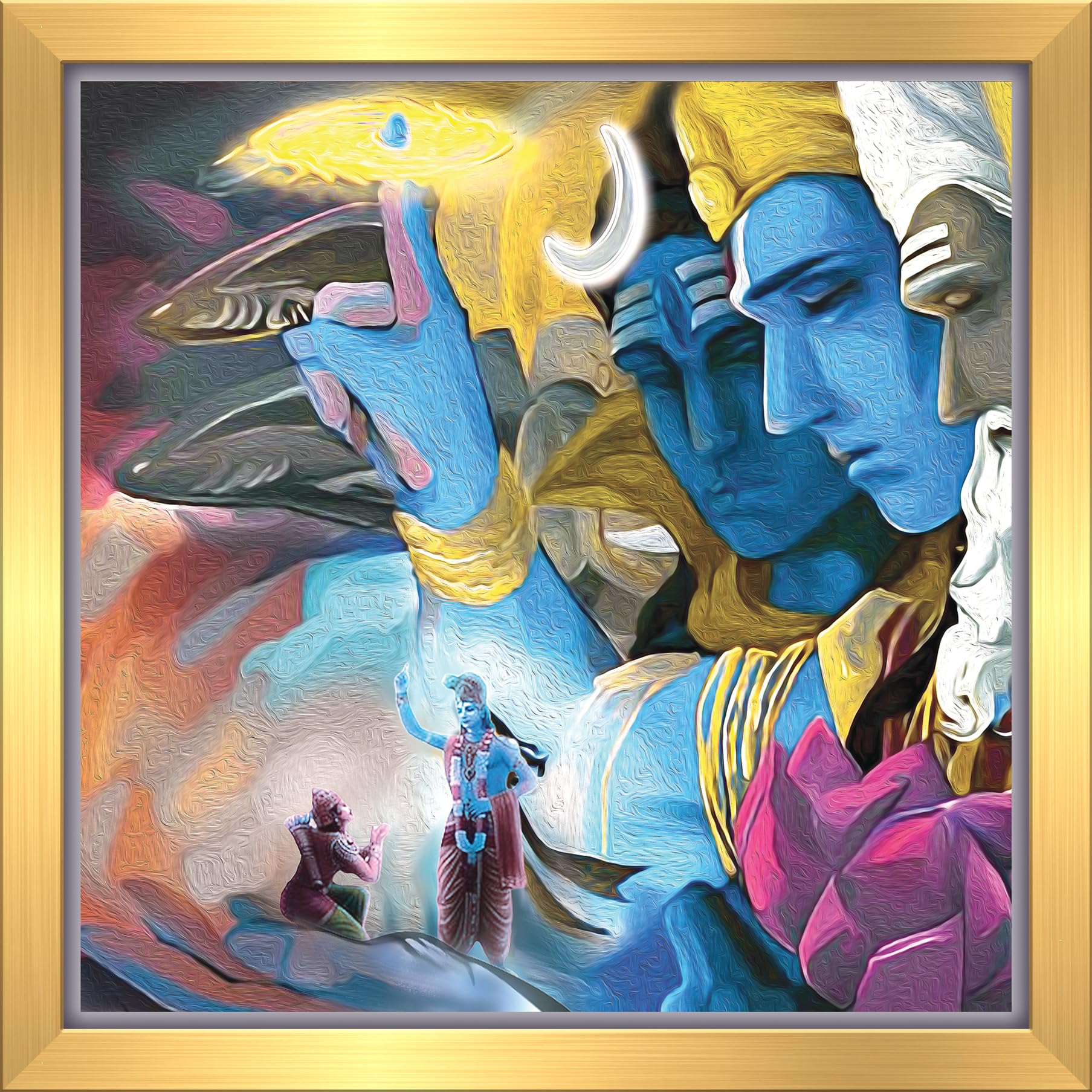 Brahma Vishnu Mahesh Painting