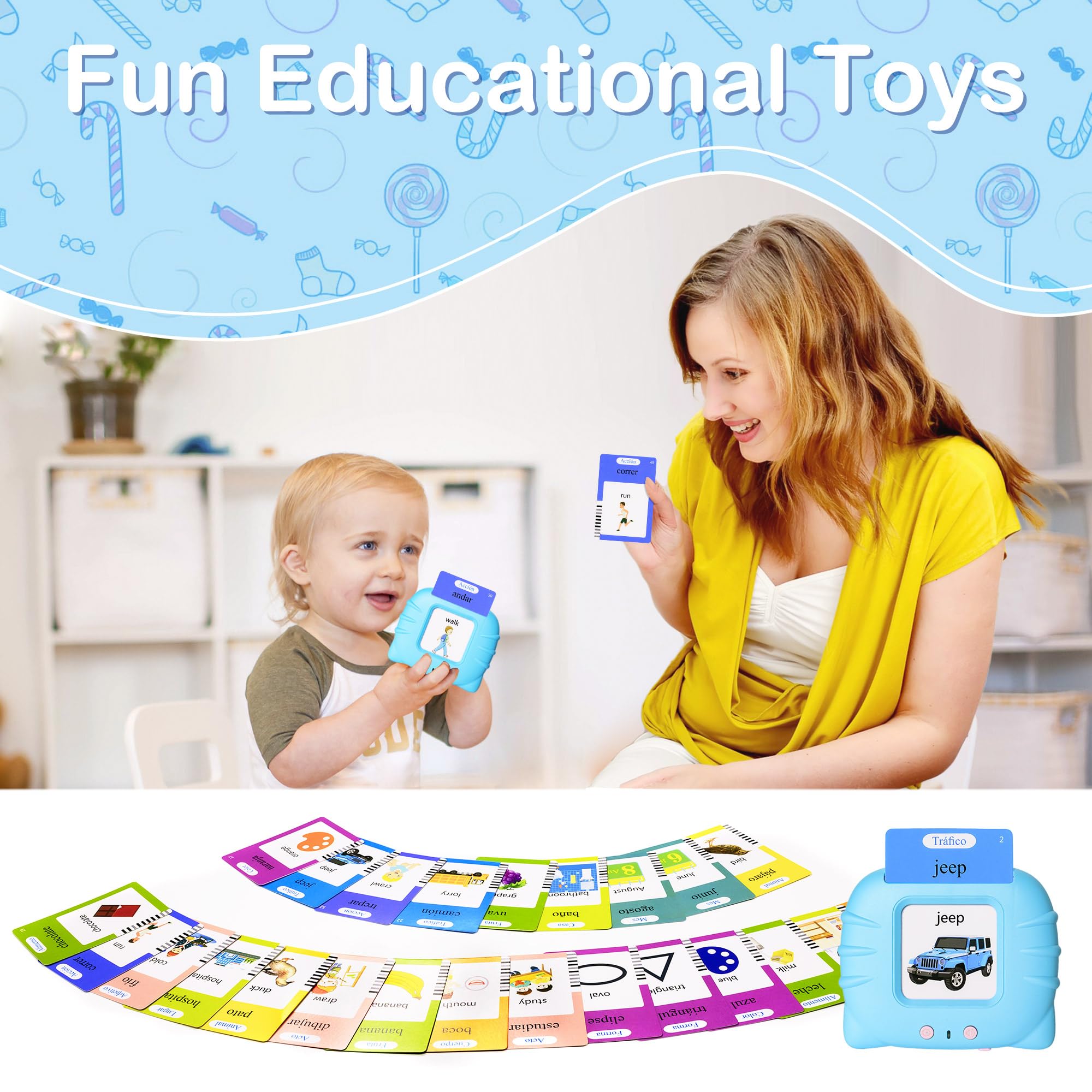 Snapklik.com : 510 Spanish Flash Cards For Kids 2-4 Years,Pocket Speech ...