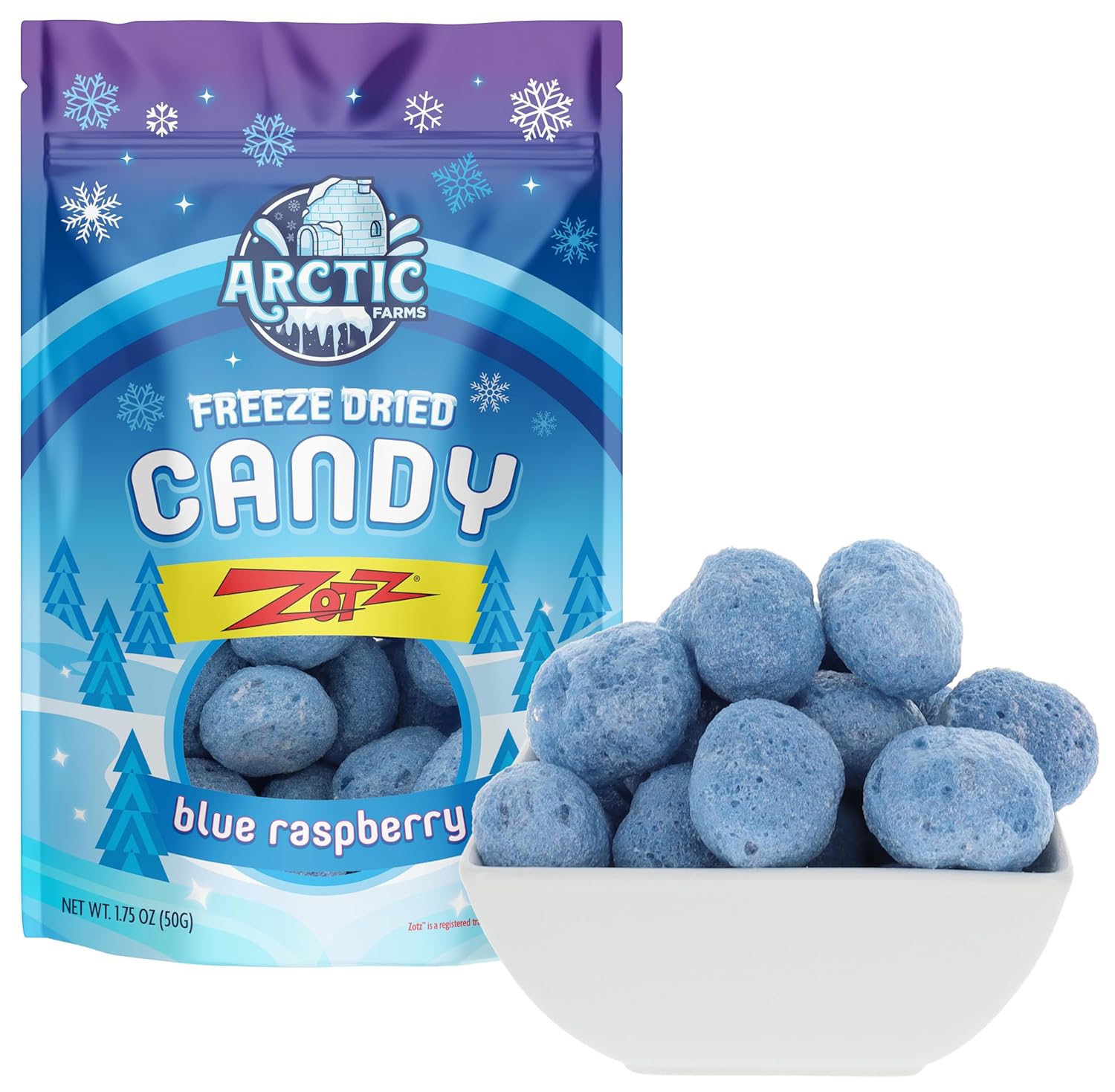 Amazon.com : Arctic Farms Freeze Dried Candy Zotz Fizz Candies (1.75oz ...
