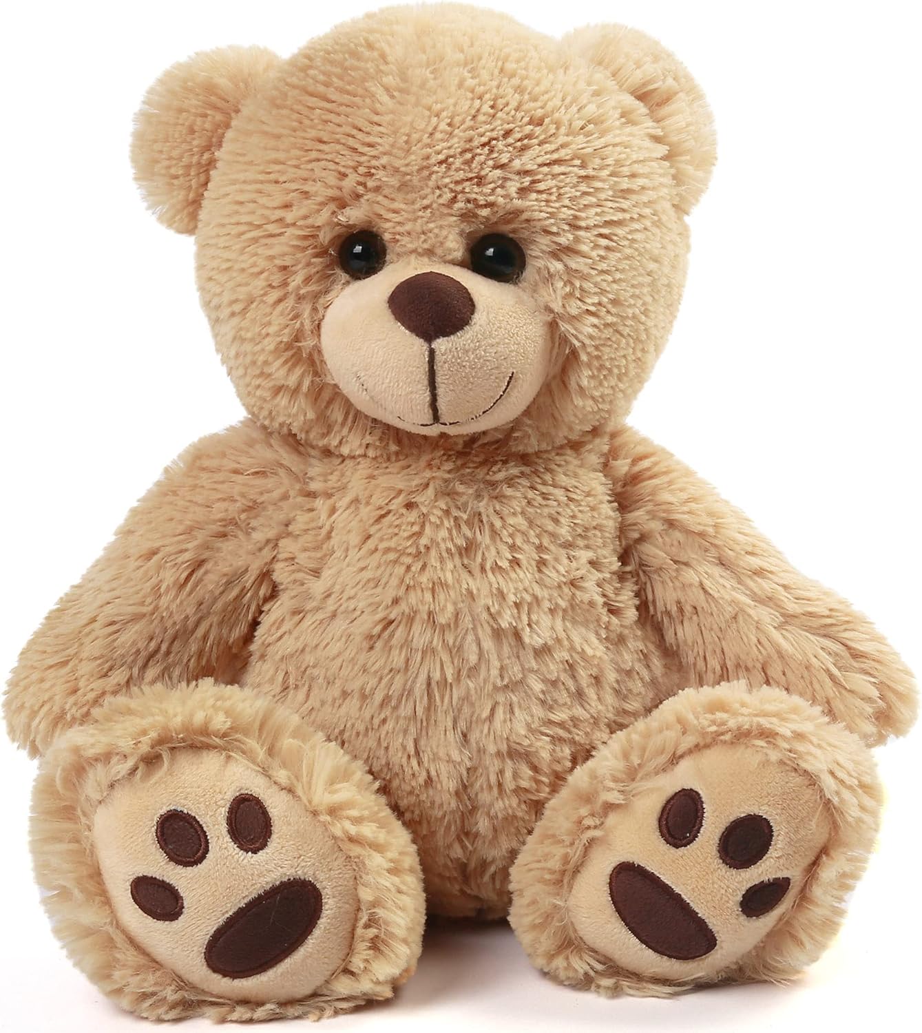 LotFancy Teddy Bear Stuffed Animal, 15 inch Brown Teddy Bear Plush Toy ...