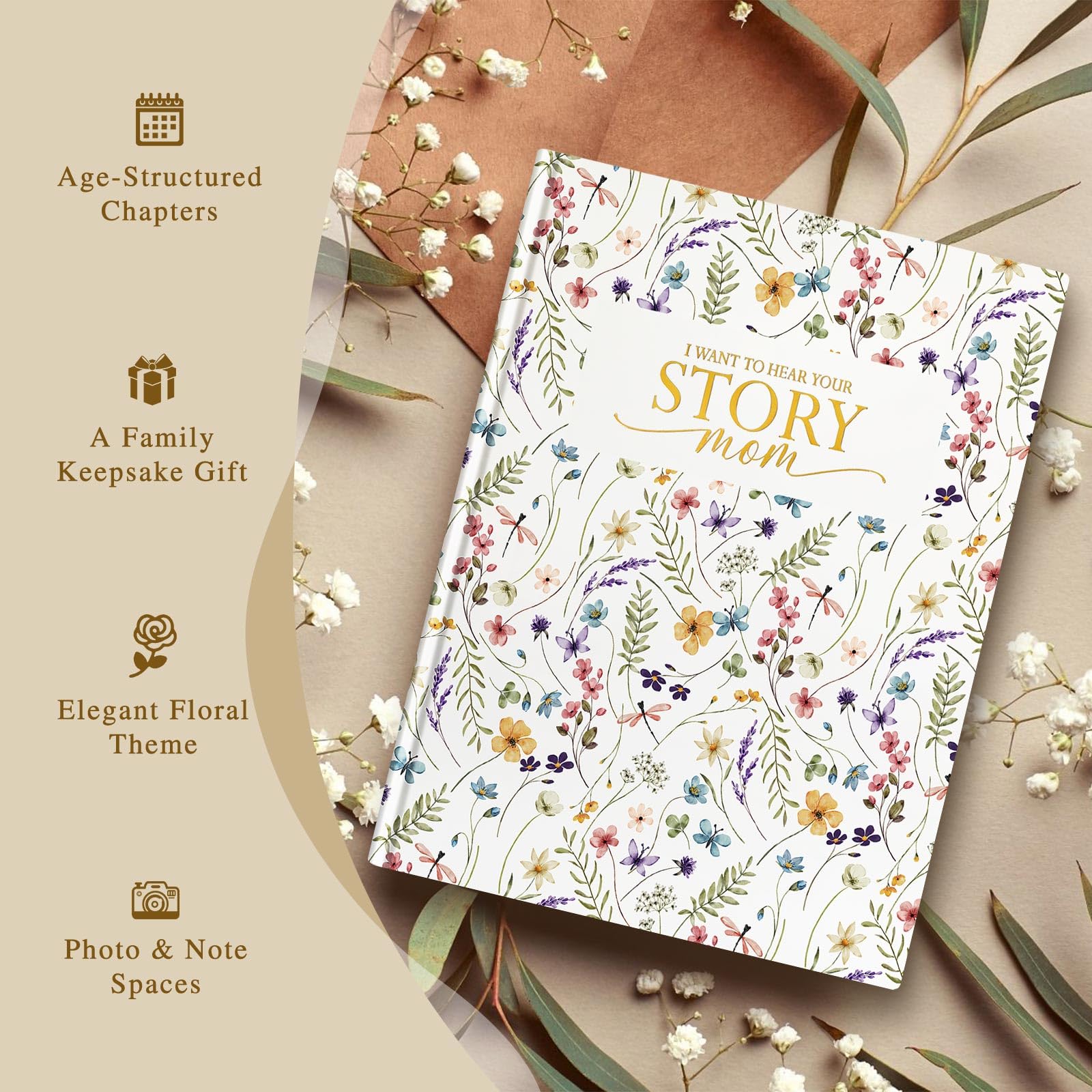 Mom's Story Journal Mom's Life Story Journal - Guided Memory Book With ...