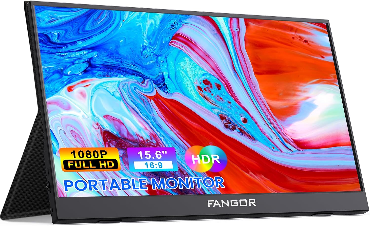Amazon.com: FANGOR Portable Monitor, 15.6" Ultra Slim External Gaming ...