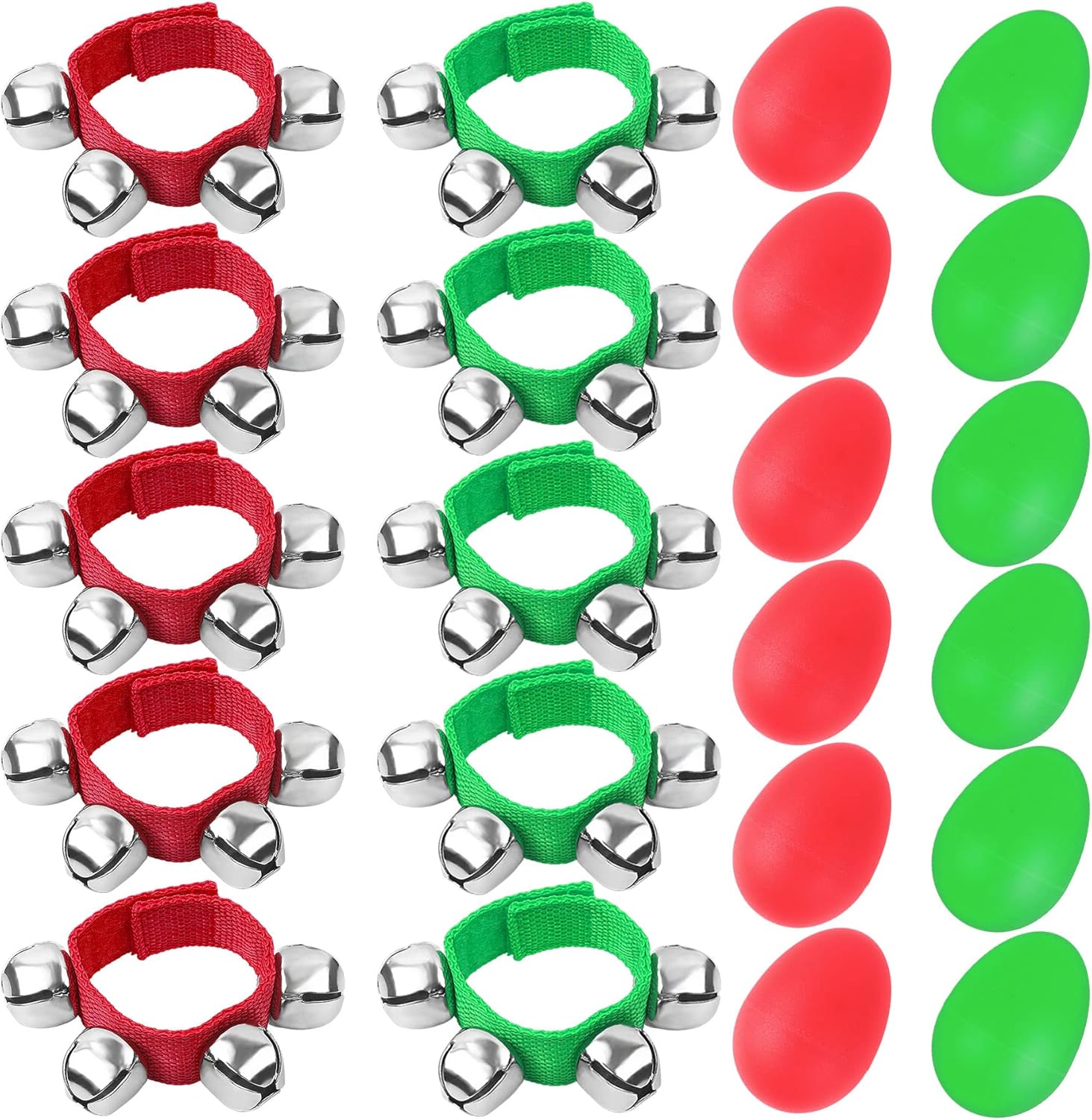 Amazon.com: Augshy 24 Packs Christmas Shaker Musical Instruments for ...