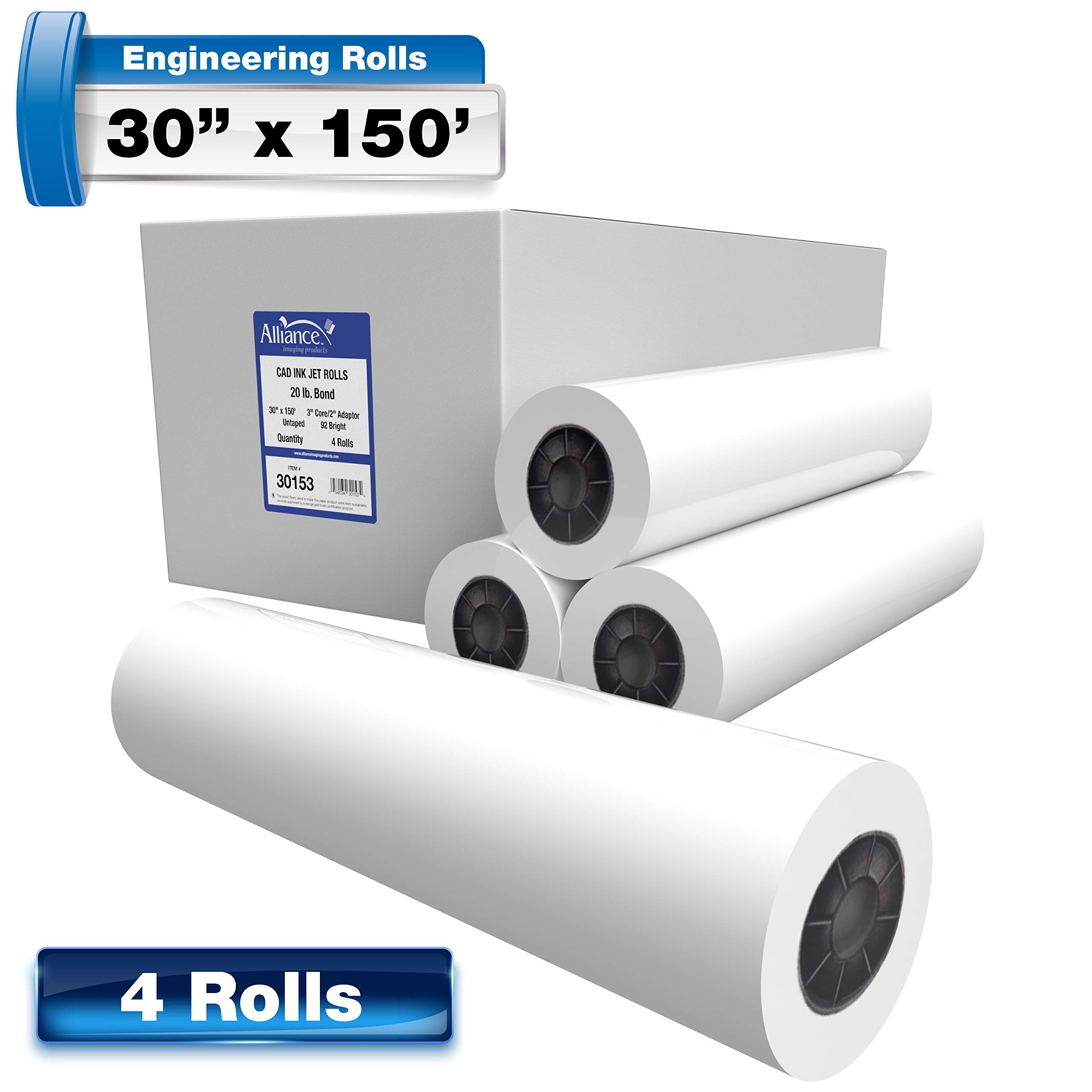Snapklik.com : Alliance Wide Format Paper CAD Bond Rolls