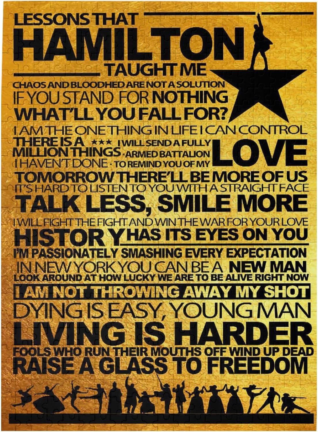 Amazon.com: Aikeory Hamilton Taught Me Puzzle - Library and Classroom ...