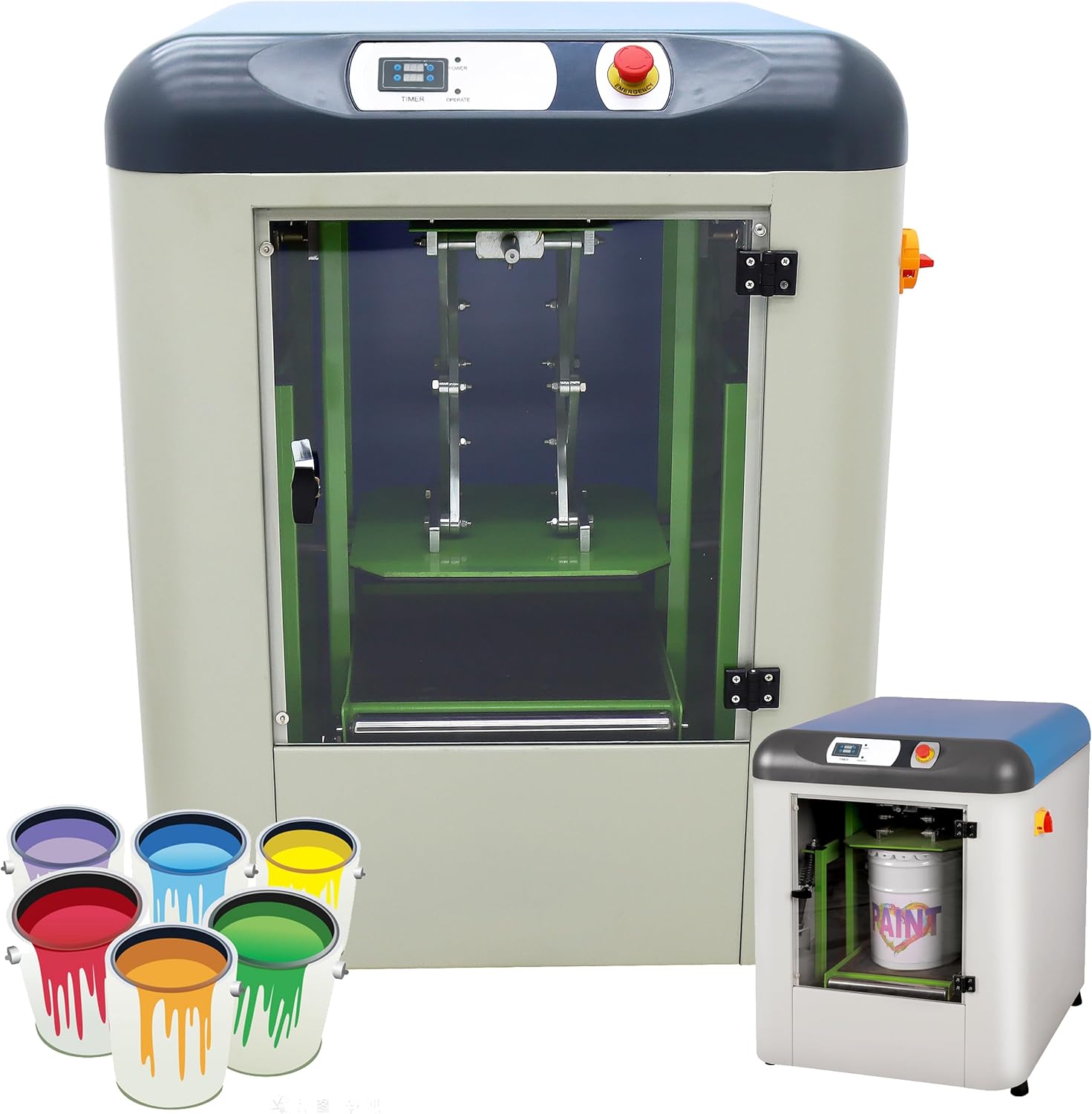 Amazon.com: EQCOTWEA Auto Paint Shaker Machine, Manual Clamp Platform ...