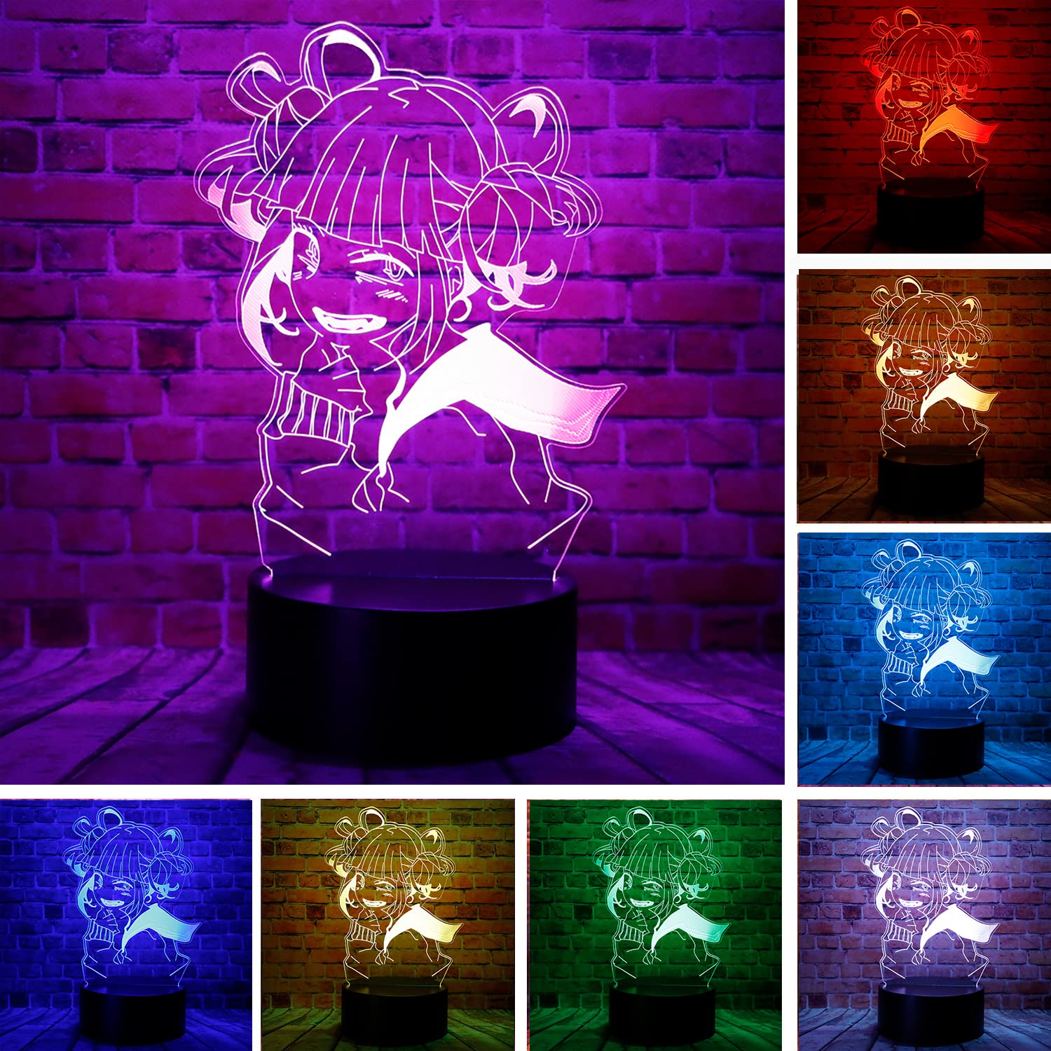 Cute My Hero Academia Himiko Toga Japan Anime Character 3D Optical ...