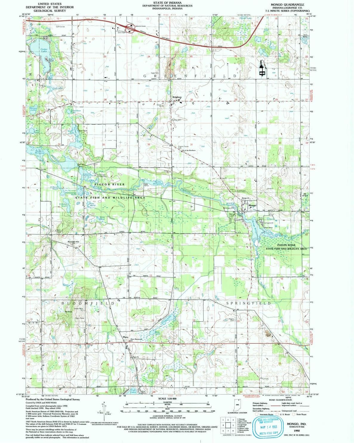 Amazon.com : YellowMaps Mongo in topo map, 1:24000 Scale, 7.5 X 7.5 ...