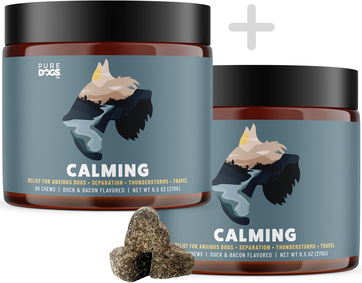 Amazon.com : Pure Dogs Calming Dog Chews with Hemp for Dogs Anxiety ...