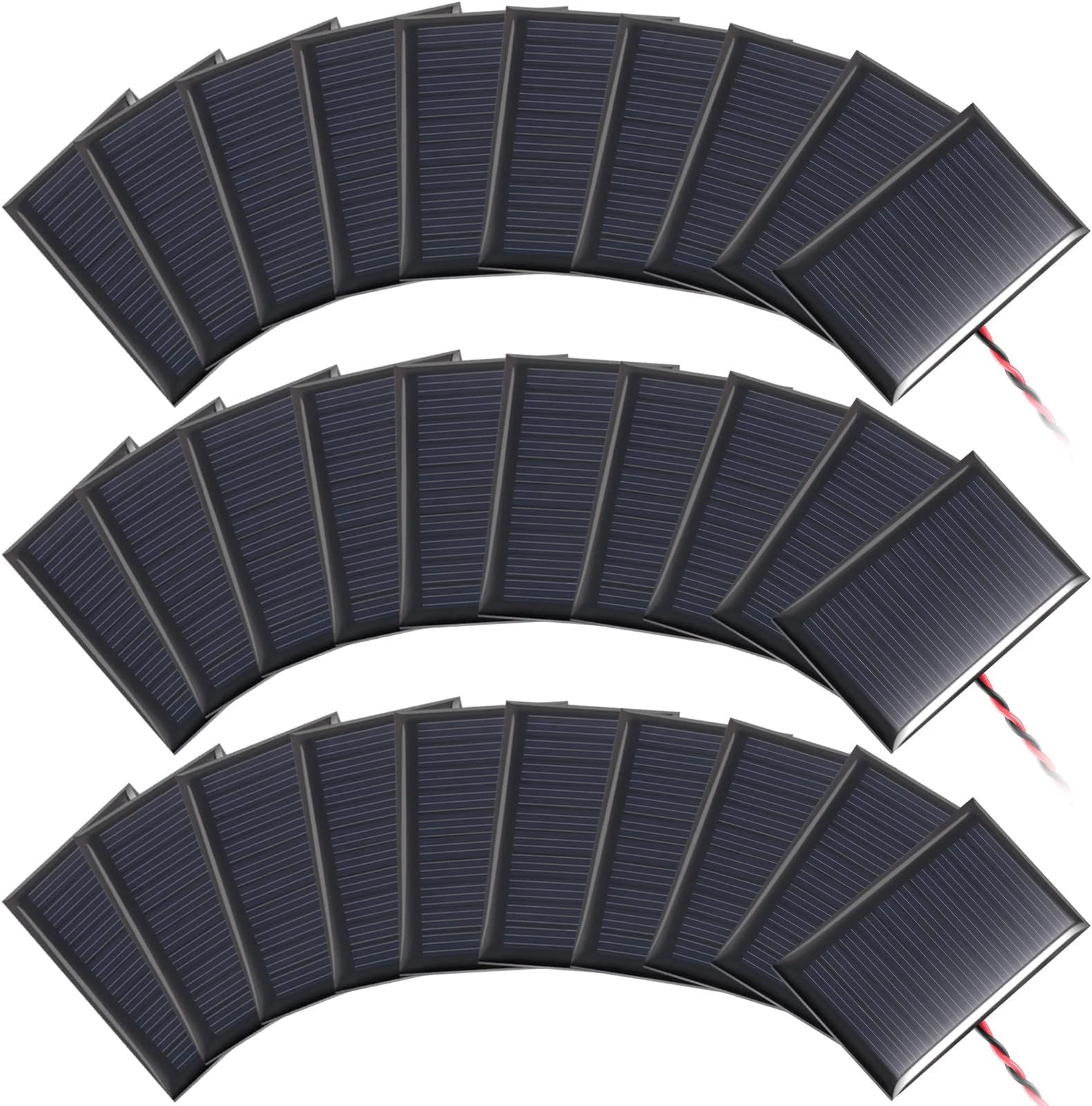Amazon.com : uxcell® 5Pcs 6V 60mA Poly Mini Solar Cell Panel Module DIY ...