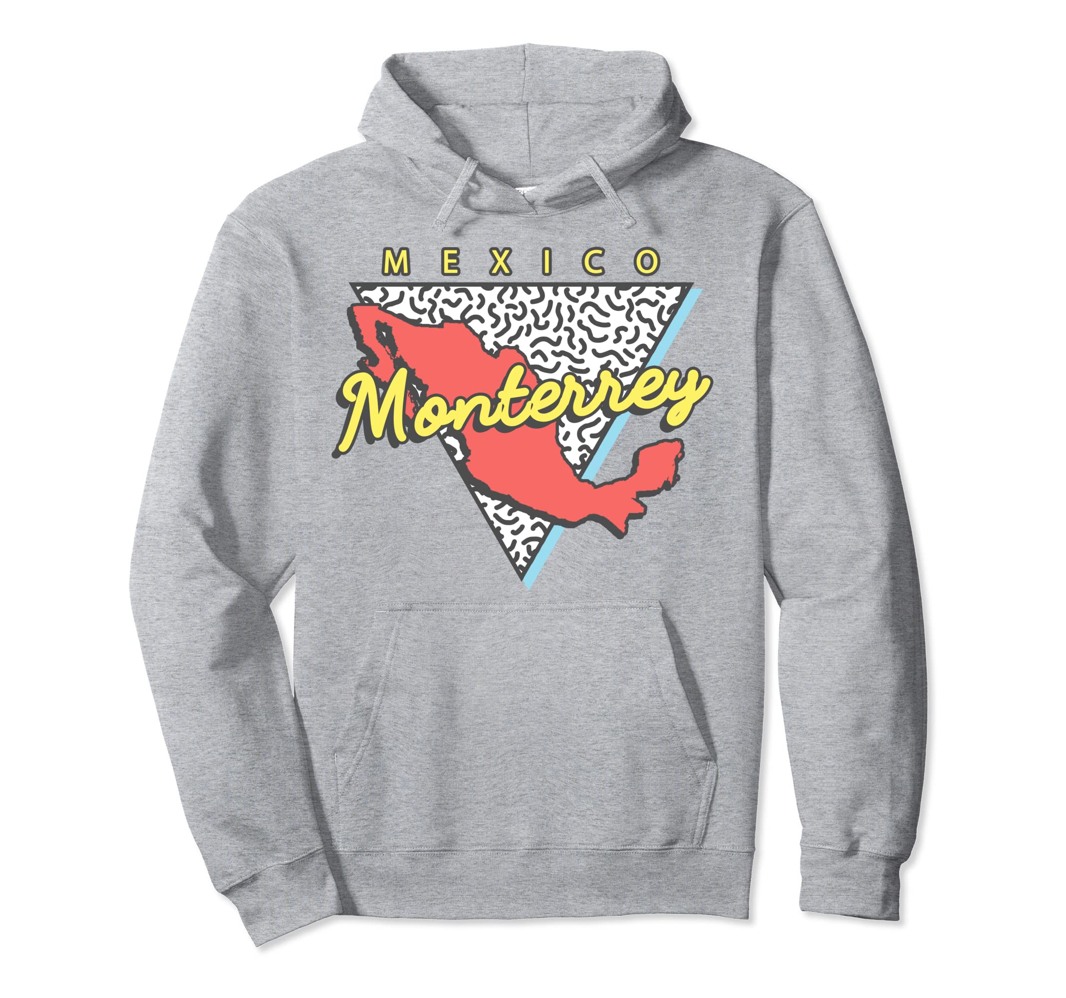 Amazon.com: Monterrey Mexico Souvenirs Vintage Retro Triangle Pullover ...