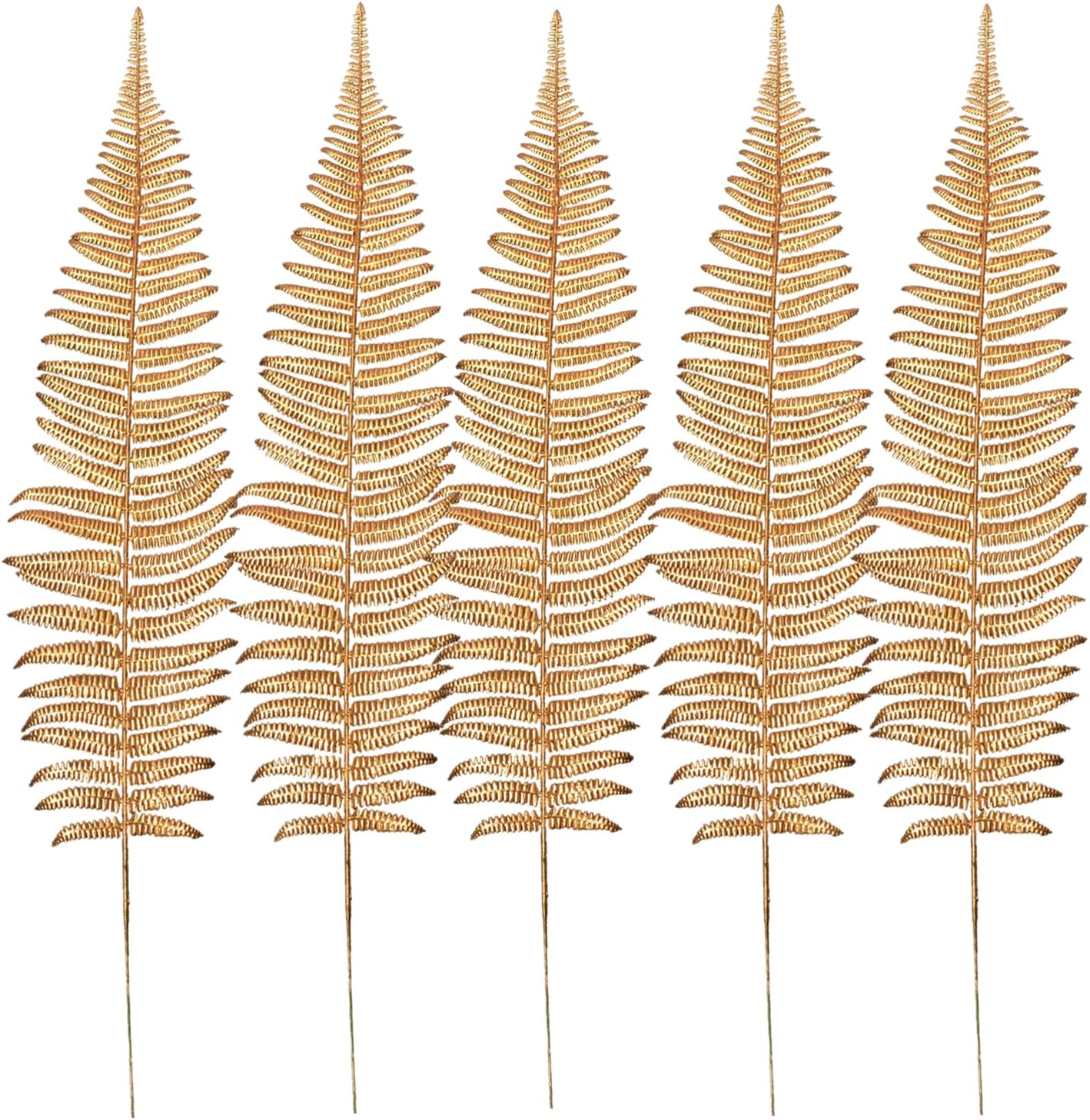 Amazon.com: CATTREE Artificial Gold Fern Plants Large Leaves Tall 23 ...