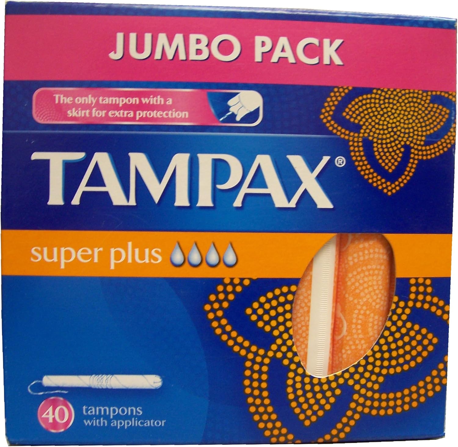 Tampax Super Plus Tampons with Applicator x 40 : Amazon.co.uk