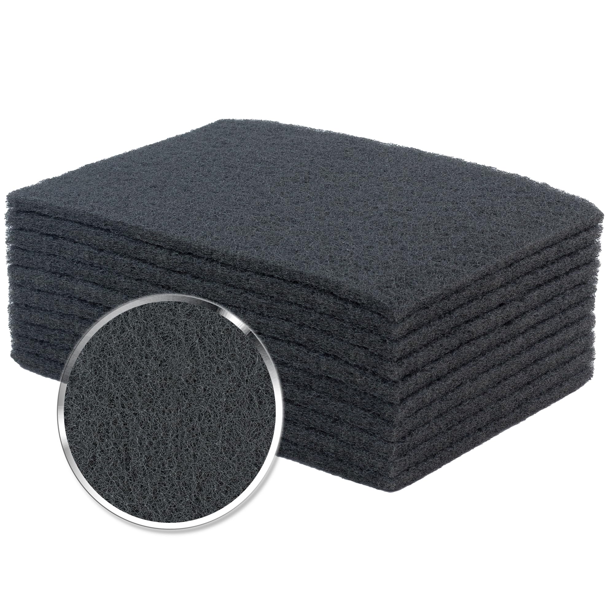 Snapklik.com : Shawya 6"x9" Gray Color Scuff Pad 10 Pcs Scuff Pads Scuffing