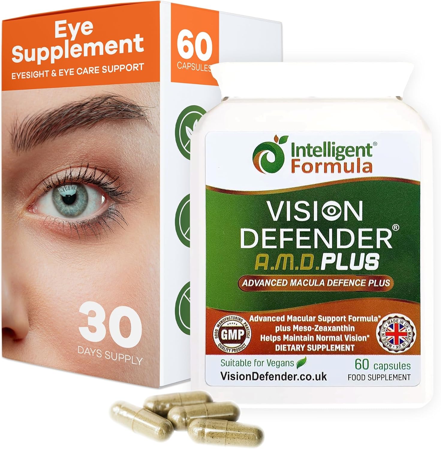 Amazon.com: Vision Defender Plus Eye Supplement: AREDS2 Formula ...