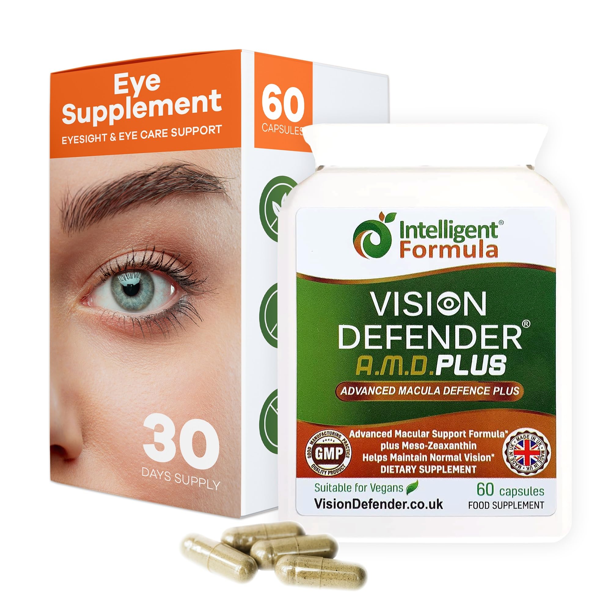 Amazon.com: Vision Defender Plus Eye Supplement: AREDS2 Formula ...