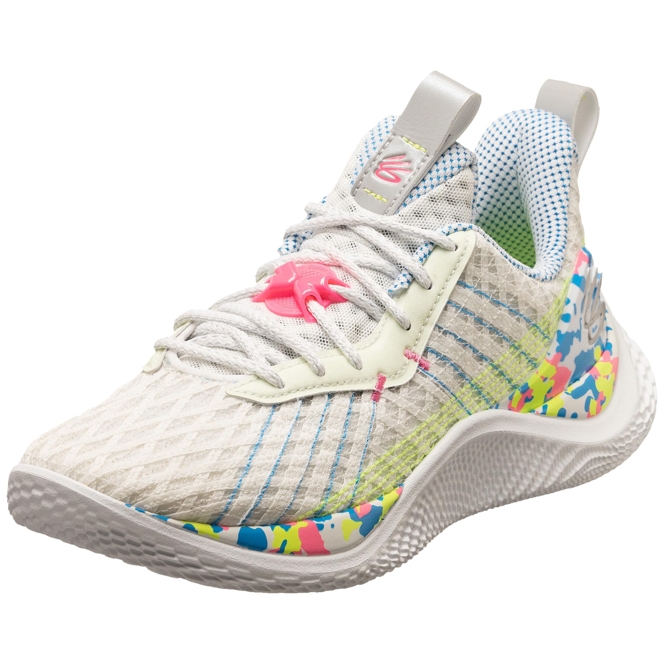 Amazon.com | Curry Flow 10 Splash Party Mens Basketball Shoes (White ...