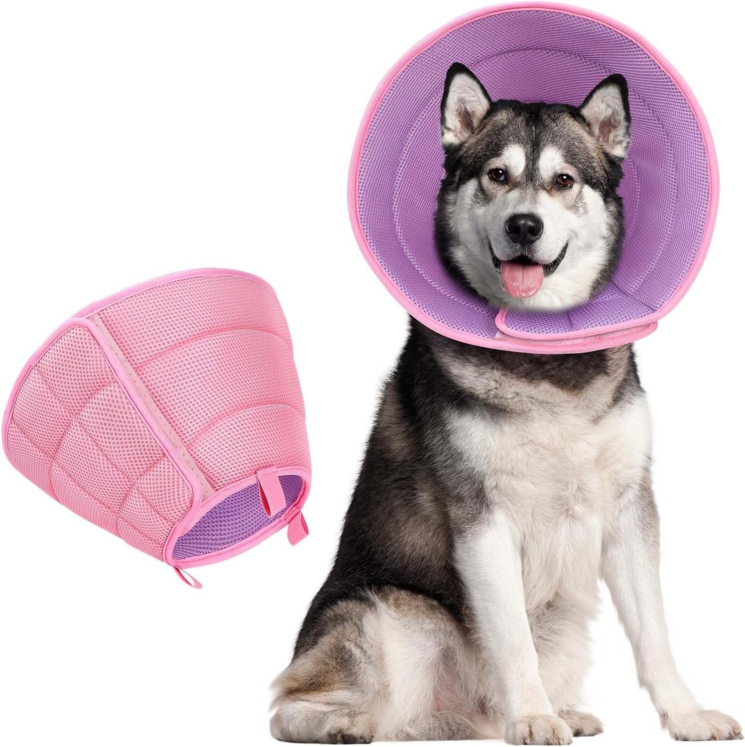 Amazon.com : Dog Cone Collar After Surgery Adjustable,Cone for Dogs to ...