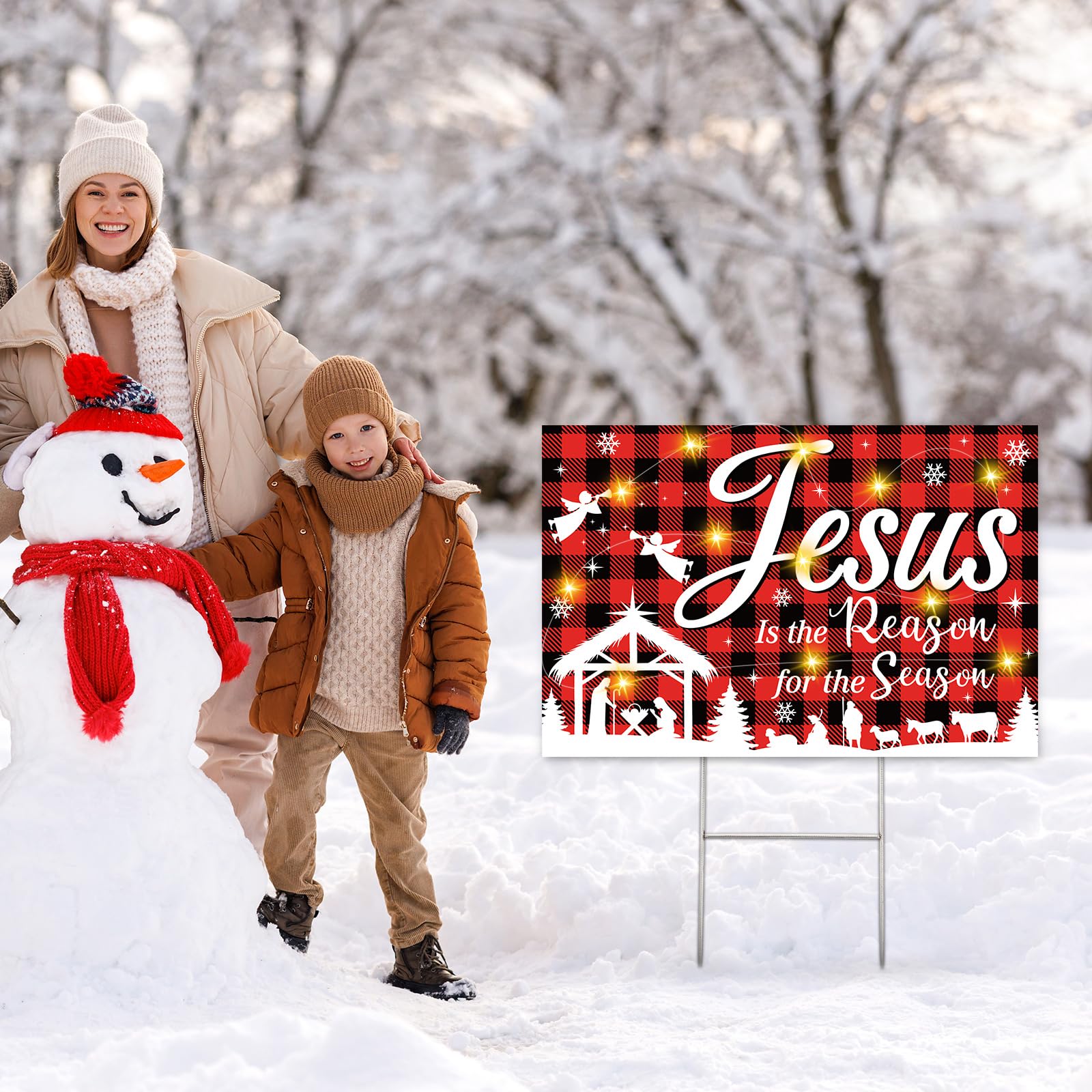 Snapklik.com : Christmas Holy Nativity Yard Sign