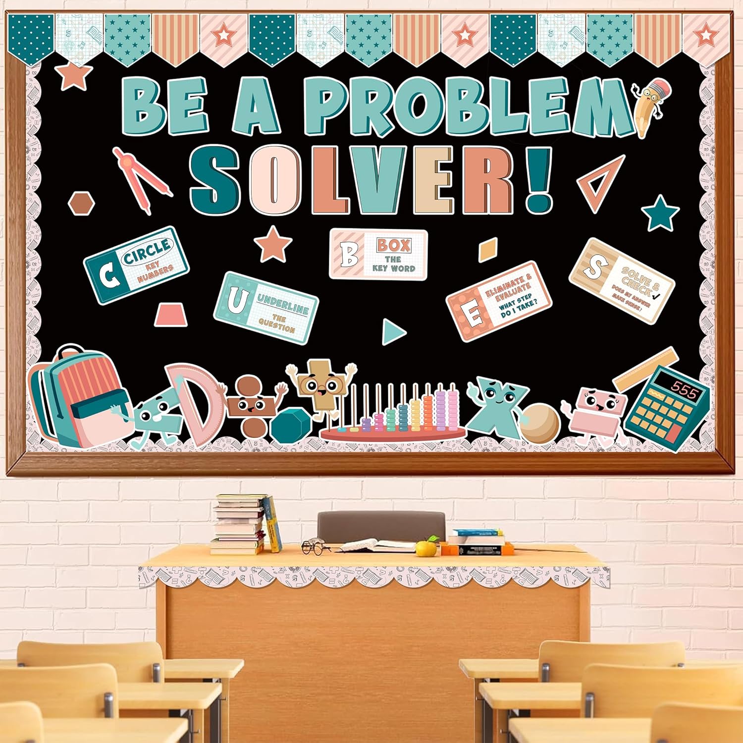 Amazon.com: Math Bulletin Board Sets - 93pcs Cubes Math Decorations for ...