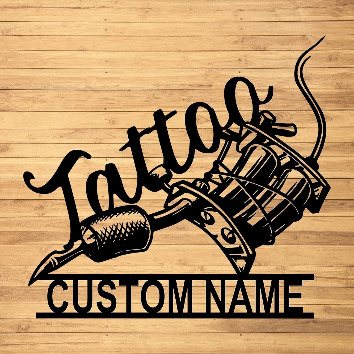 Amazon.com: Custom Metal Wall Sign - Personalized Tattoo Wall Art ...