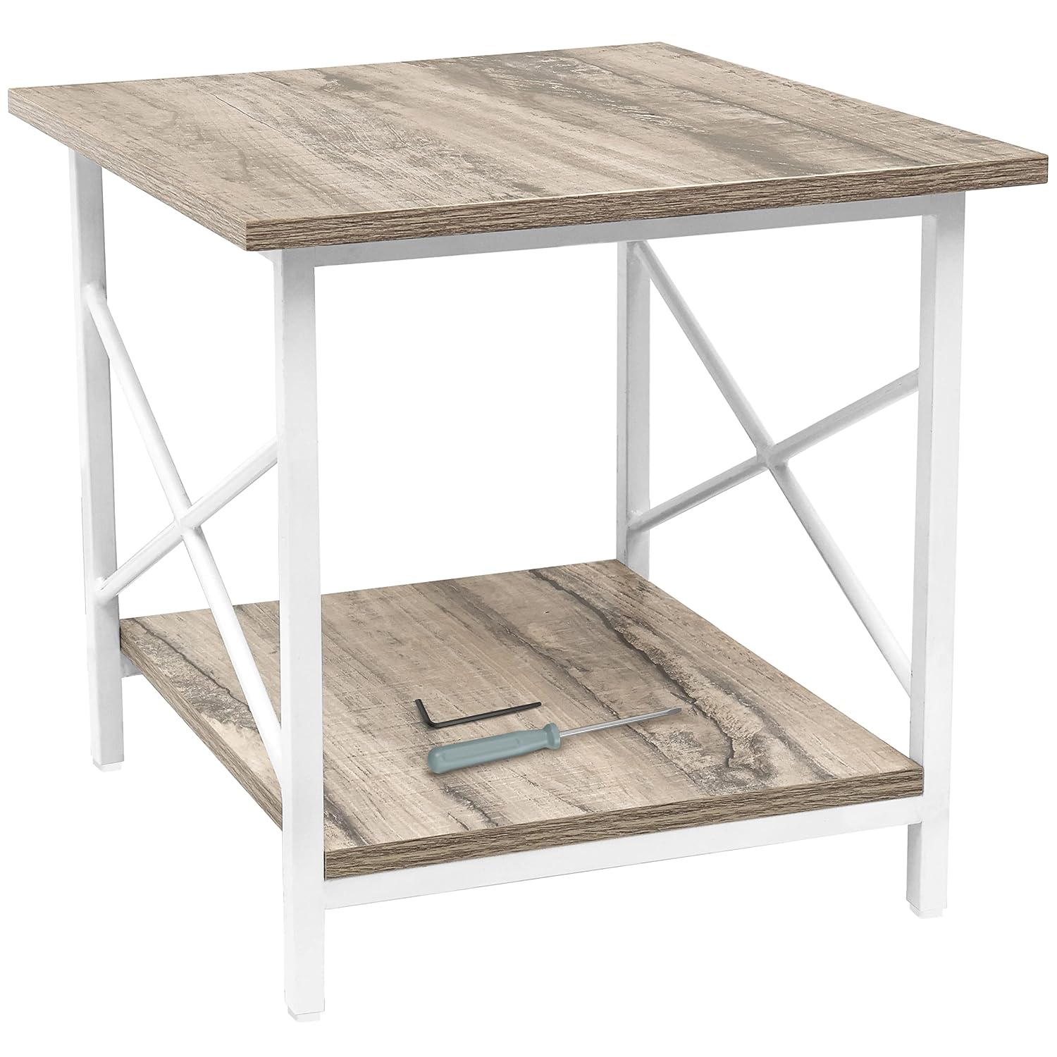 Amazon Brand – Umi Side Table - 1.5 ft Sofa Side Beside End Table, 2 ...