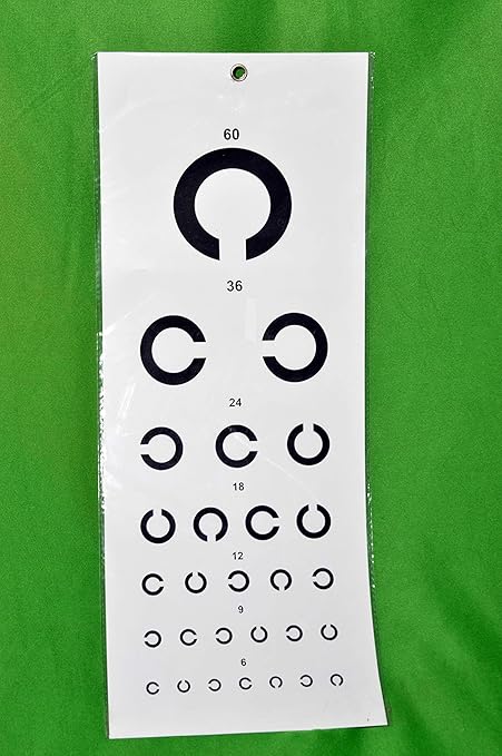 Buy Unitech Vision Plastic C Type Eye Test Chart Online At Low Prices Buy Unitech Vision Plastic C Type Eye Test Chart Online At Low Prices