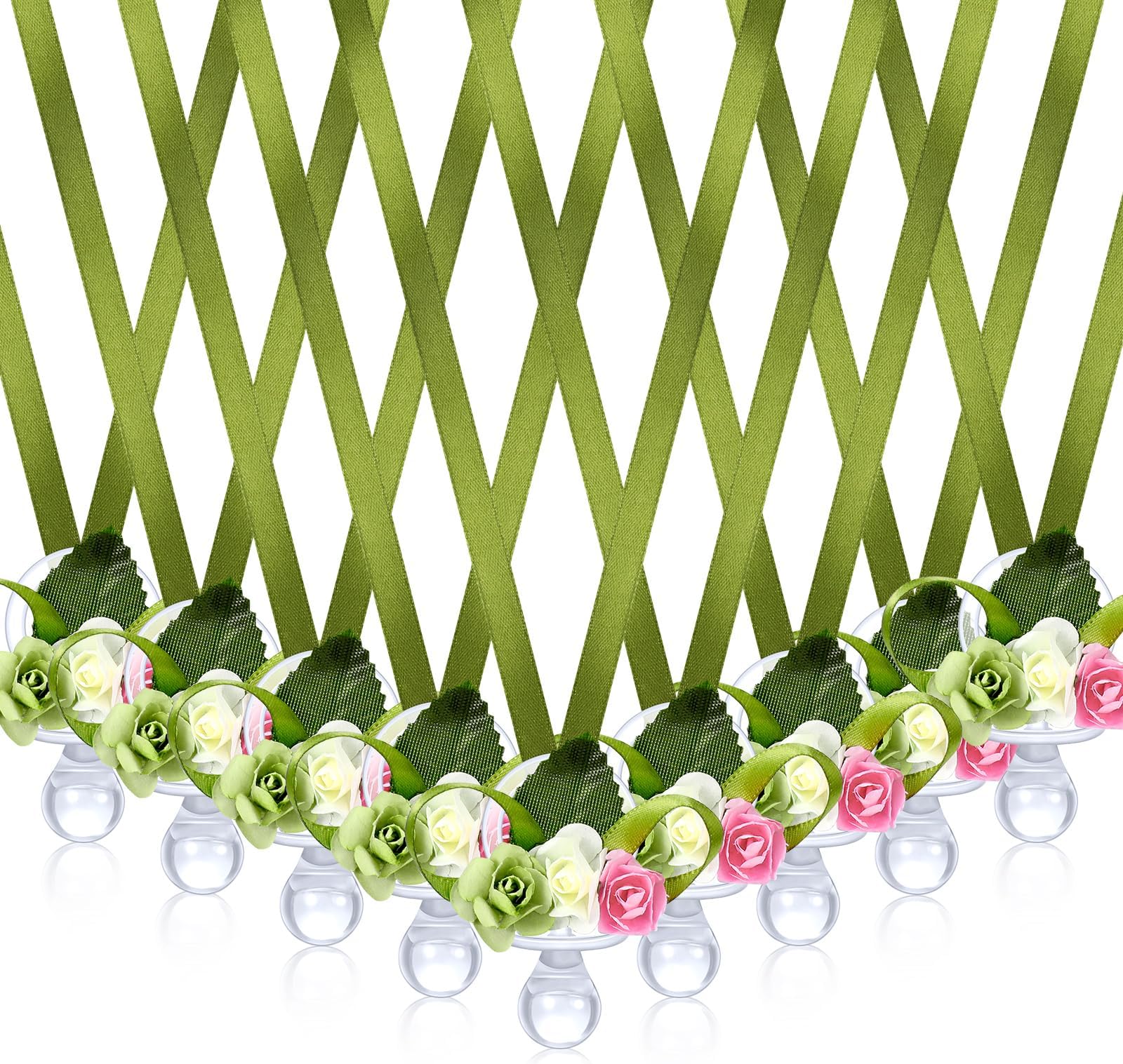 Amazon.com : Hotop 36 Pcs Baby Shower Pacifier Necklace Cute Bear ...