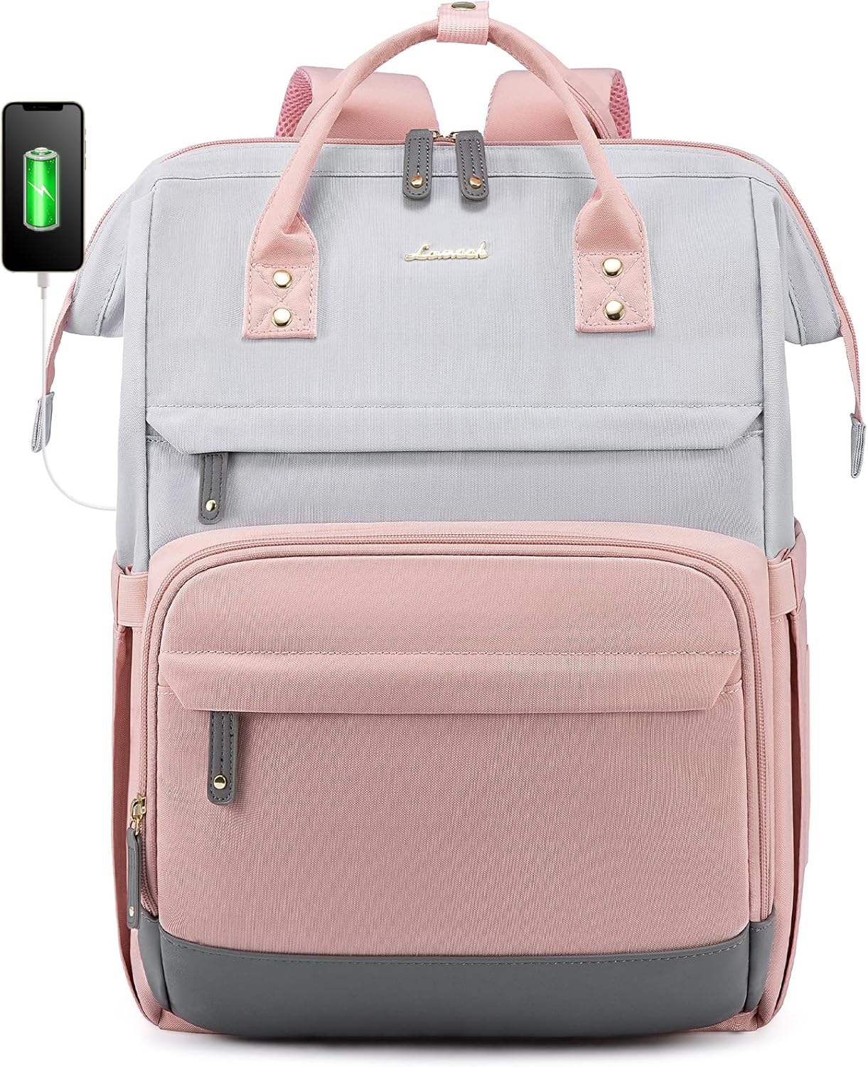 LOVEVOOK Rucksack Damen Groß Laptop Rucksack mit Laptopfach 17.3 Zoll ...