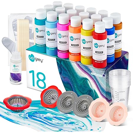 Amazon.com : Acrylic Pouring Paint, Shuttle Art Set of 36 Bottles (2 oz ...