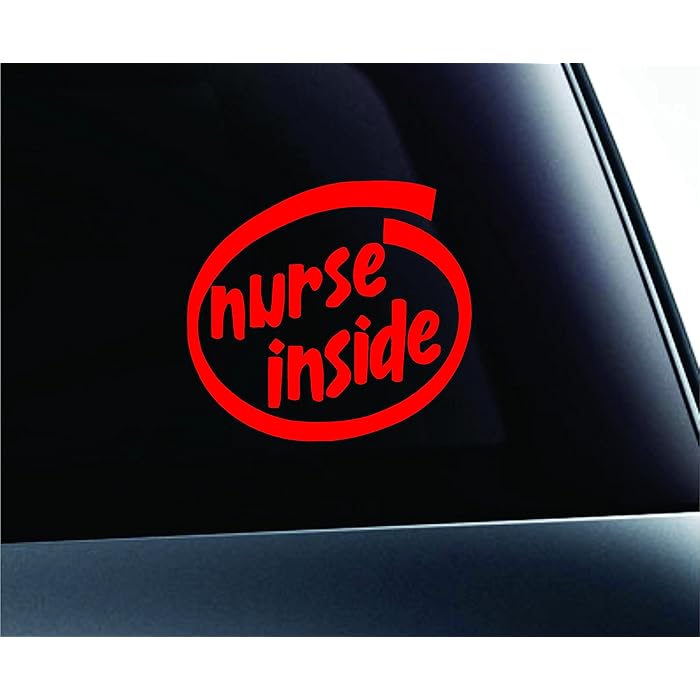 Buy Nurse Inside Oval Hospital Symbol Decal Funny Car Truck Sticker ...