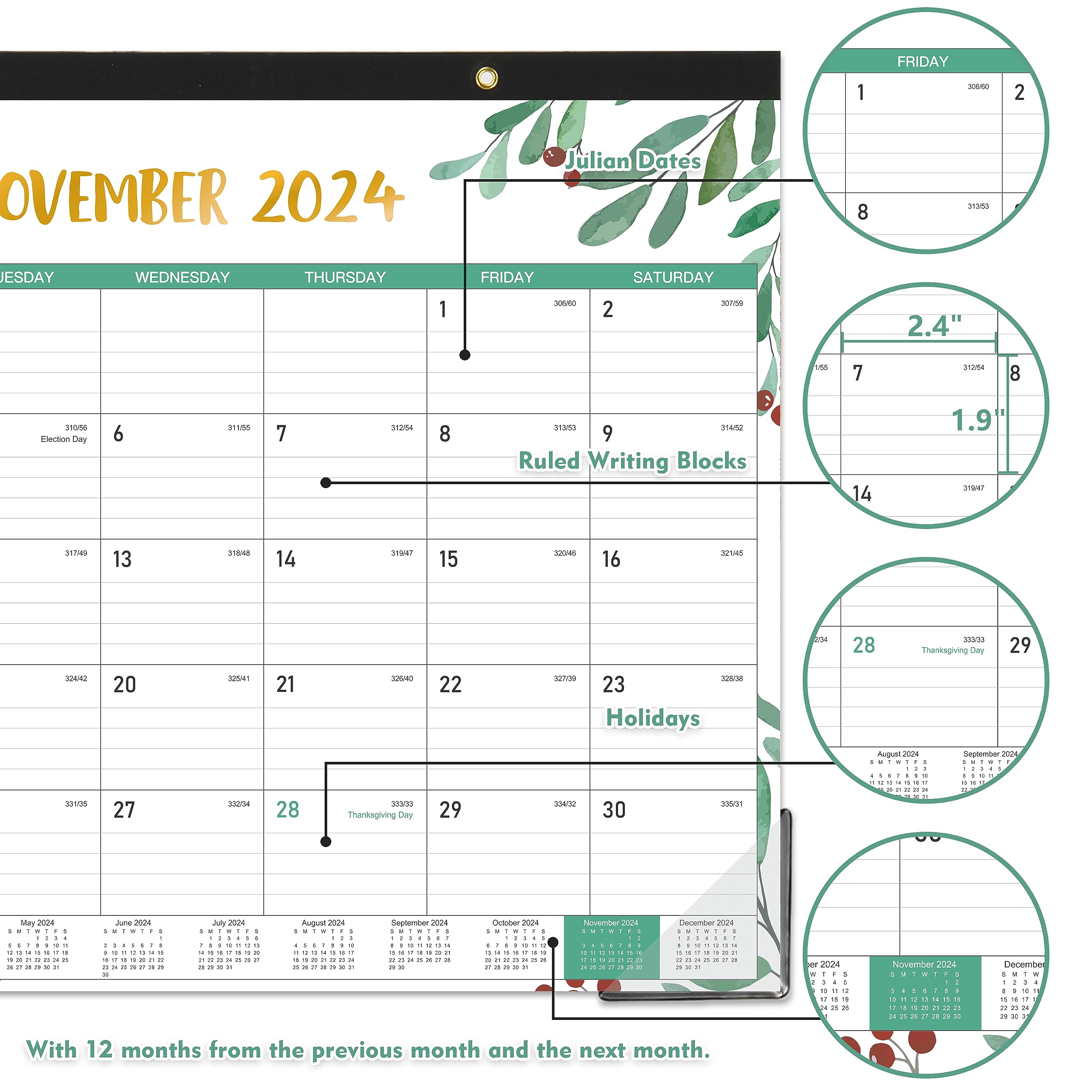 Snapklik.com : 2024 Desk Calendar - Large Desk Calendar 2024, From ...