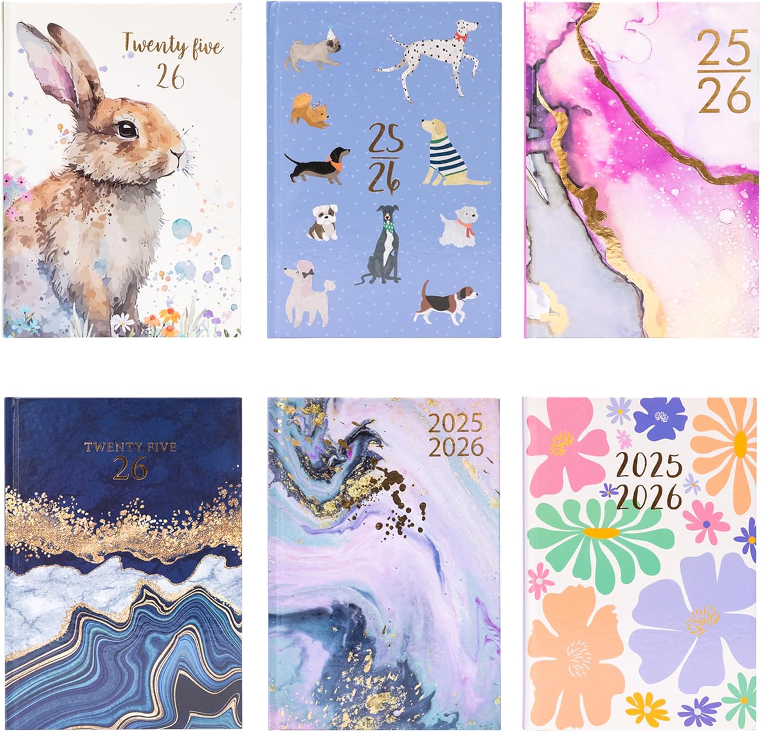 2025 2026 Diary A5 Week to View Mid Year Academic Planner Hardback ...