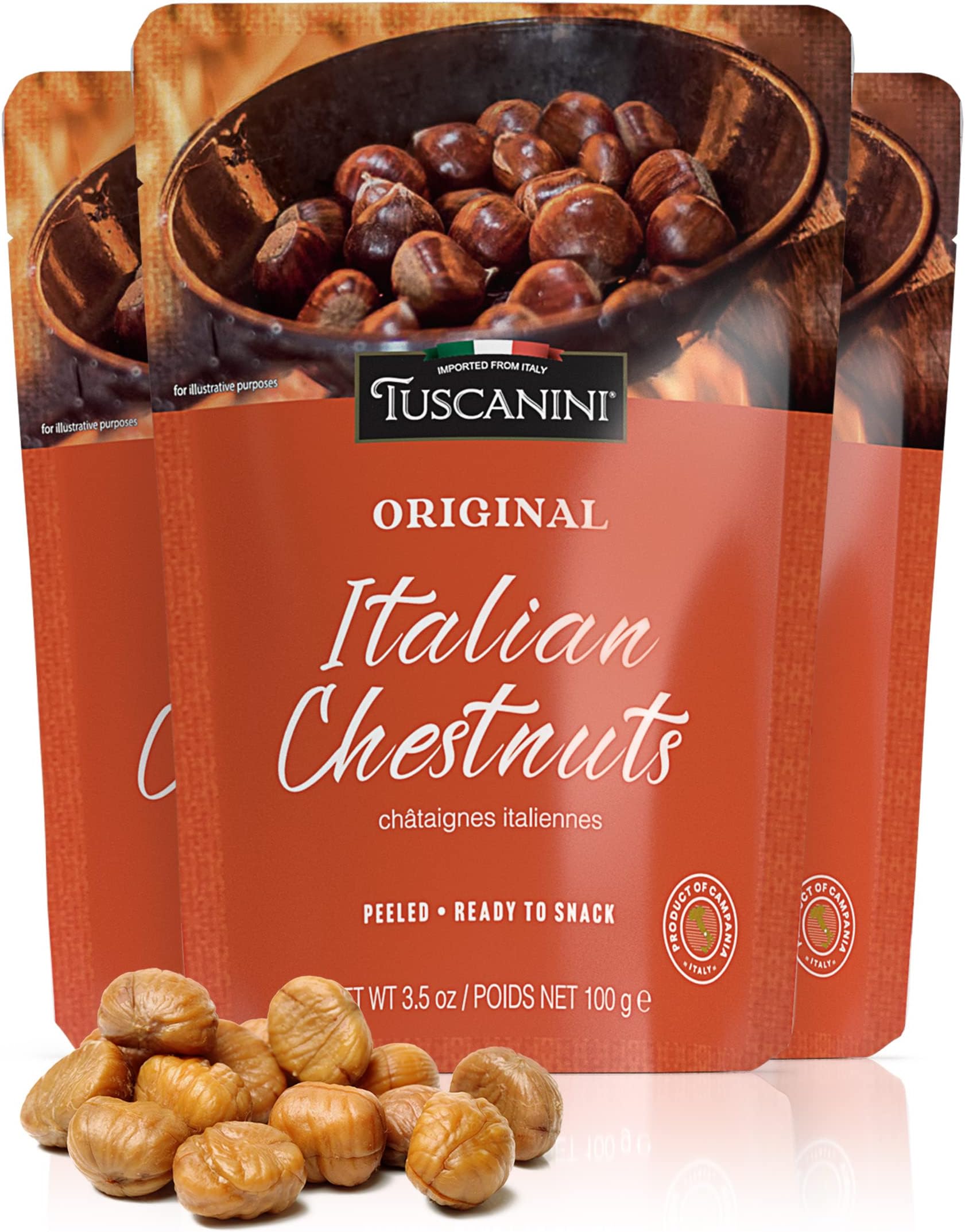 Amazon.com: Galil Organic Roasted Chestnuts Pack of 24 Shelled & Ready ...