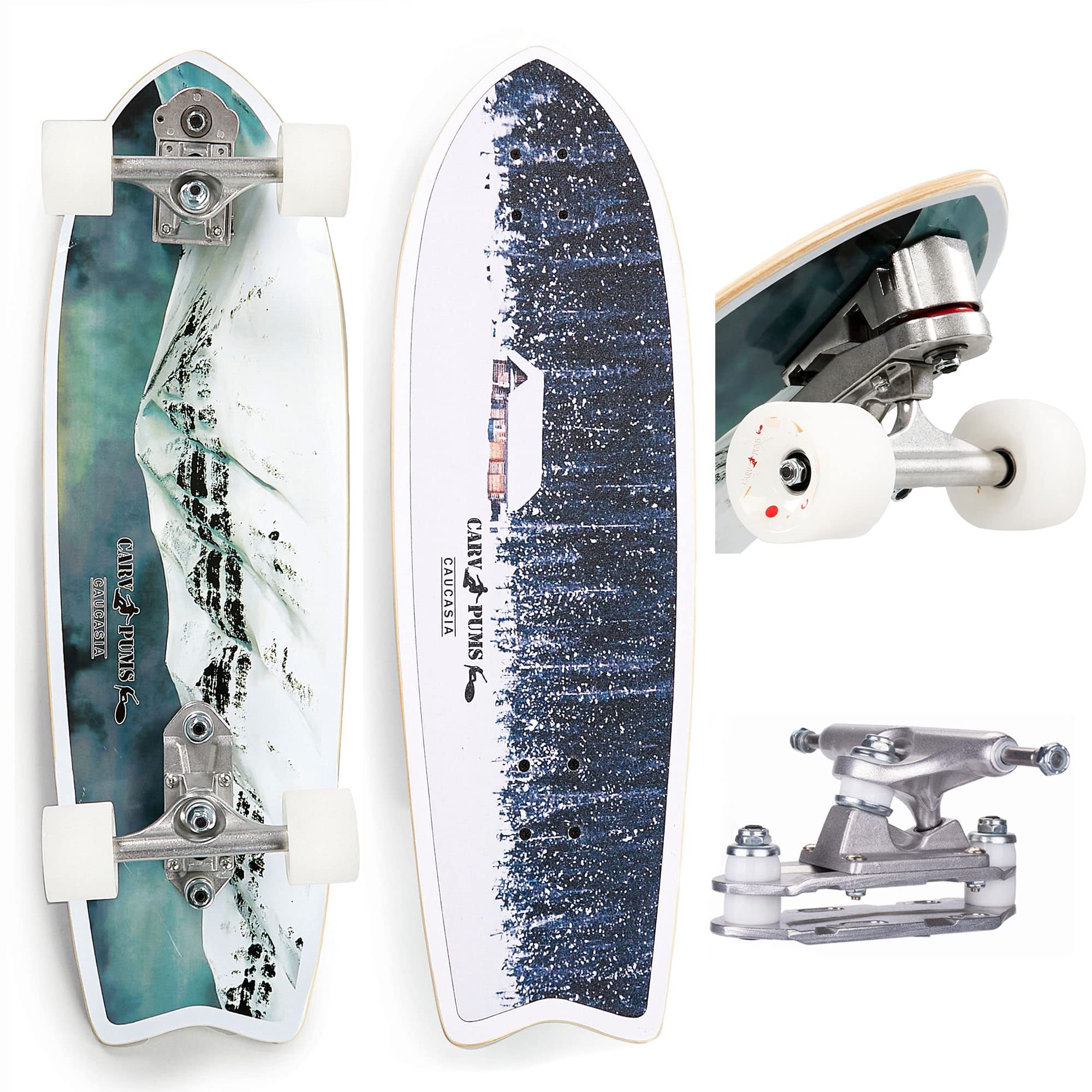 Surfskate Surf Skate Board Carver Skate Trainer Skateboard Land Street ...