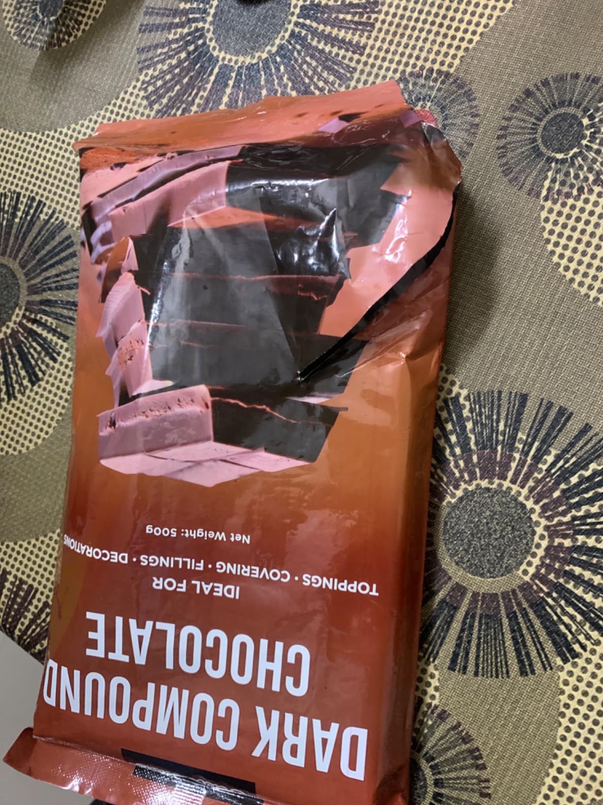 The Select Aisle's Dark Chocolate Compound Slab - 500g [Rich Dark ...