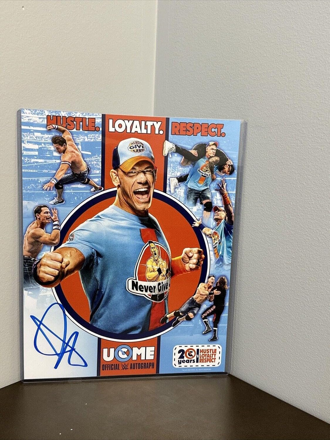 John Cena Signed 11x14 Photo Autographed Hustle Loyalty Respect WWE ...